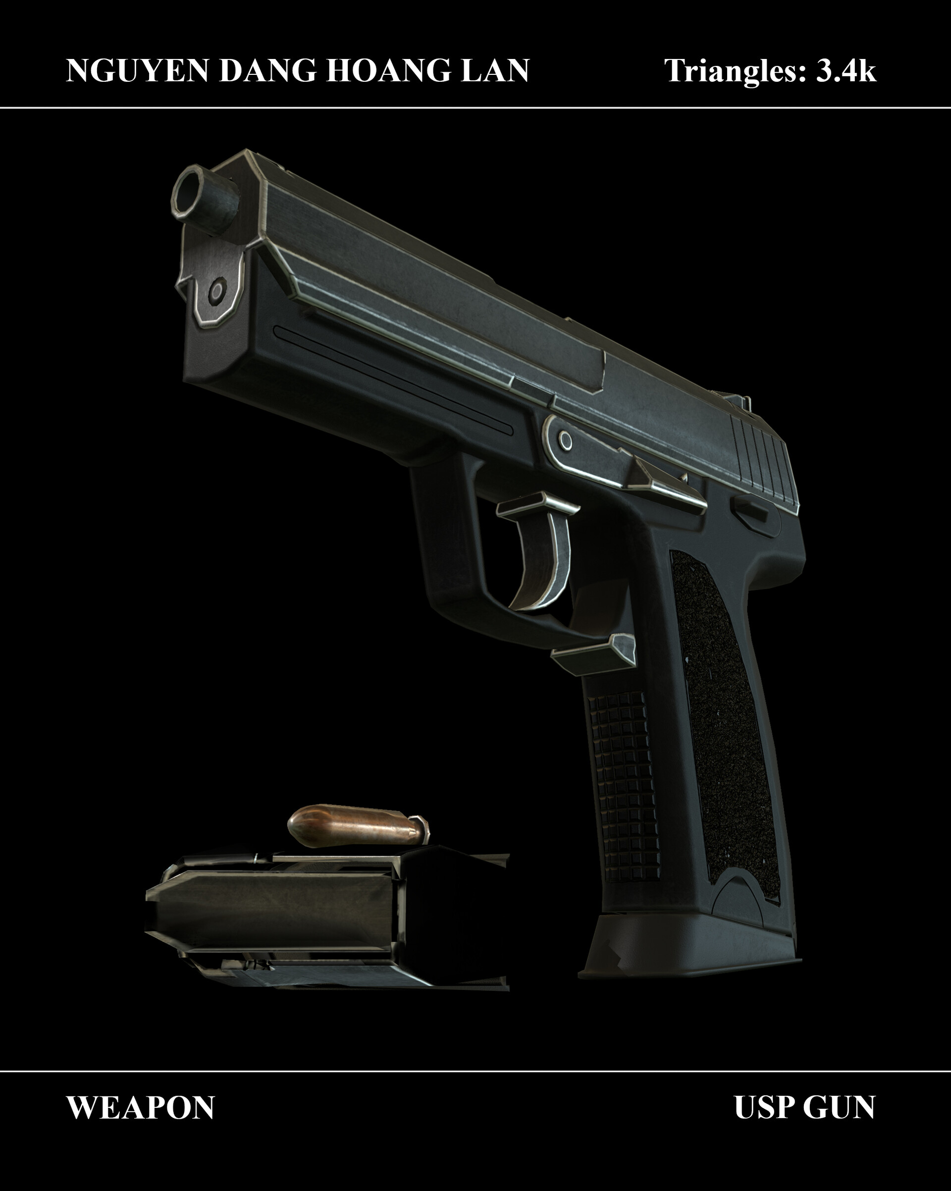 ArtStation - USP GUN