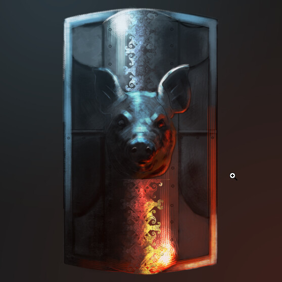 ArtStation - Dark souls 2 Shield Contest