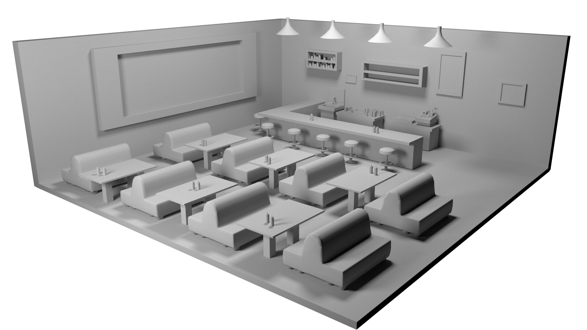 ArtStation - 3D RESTAURANT