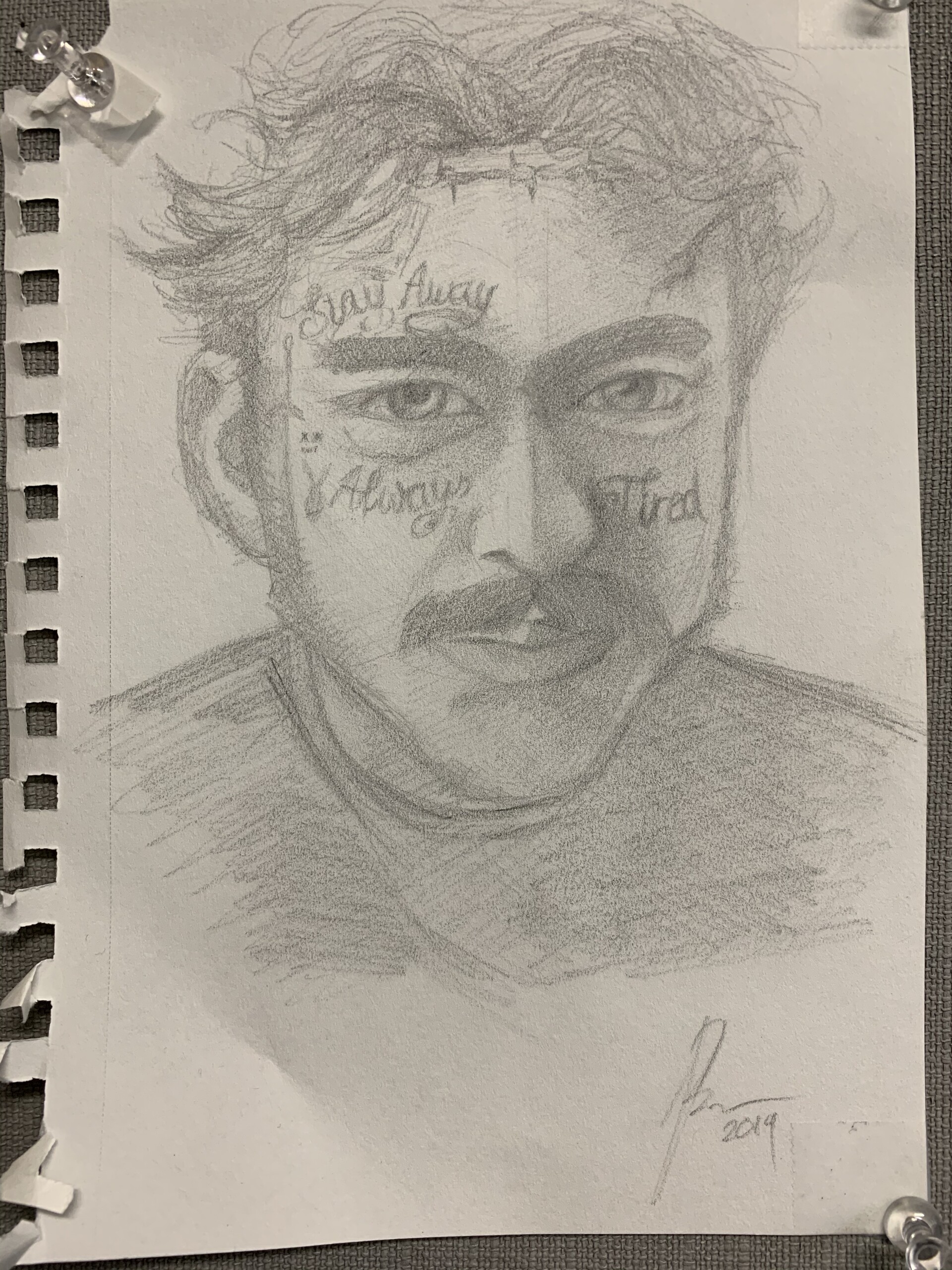 ArtStation - Portrait of Post Malone