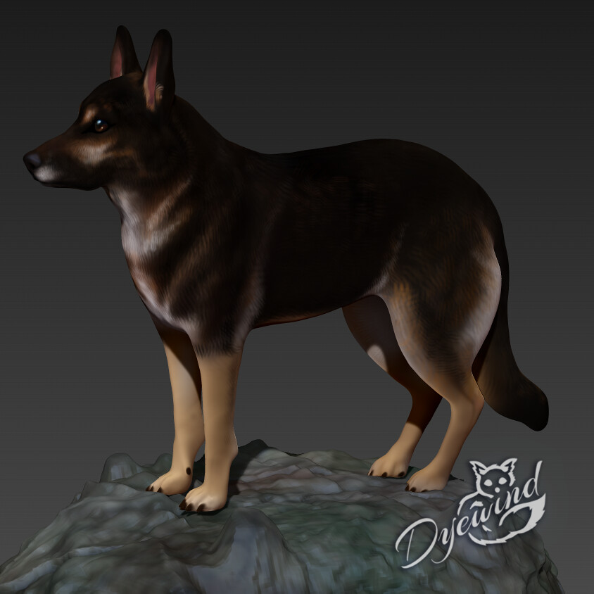 ArtStation - German Shepherd 3D Model