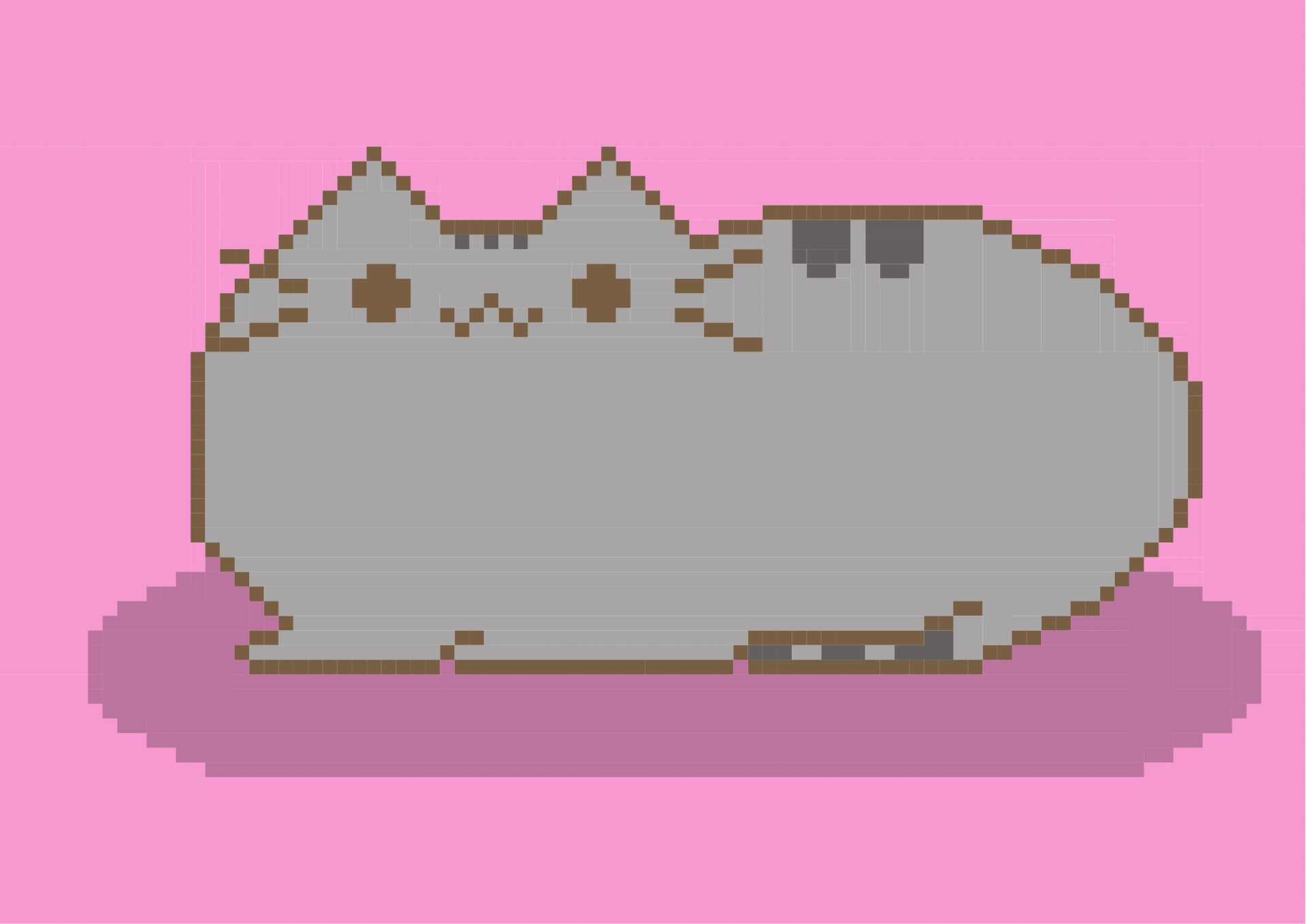 ArtStation - Pixel Pusheen Cat