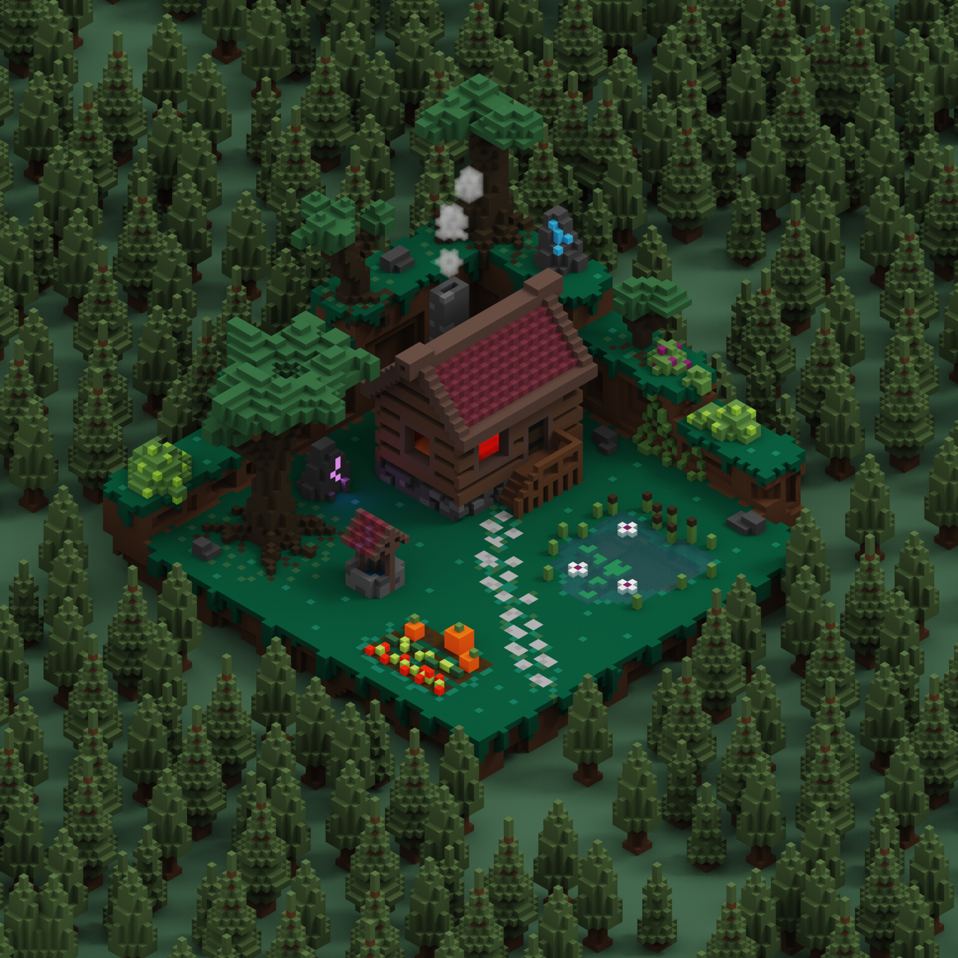 ArtStation - Voxel house