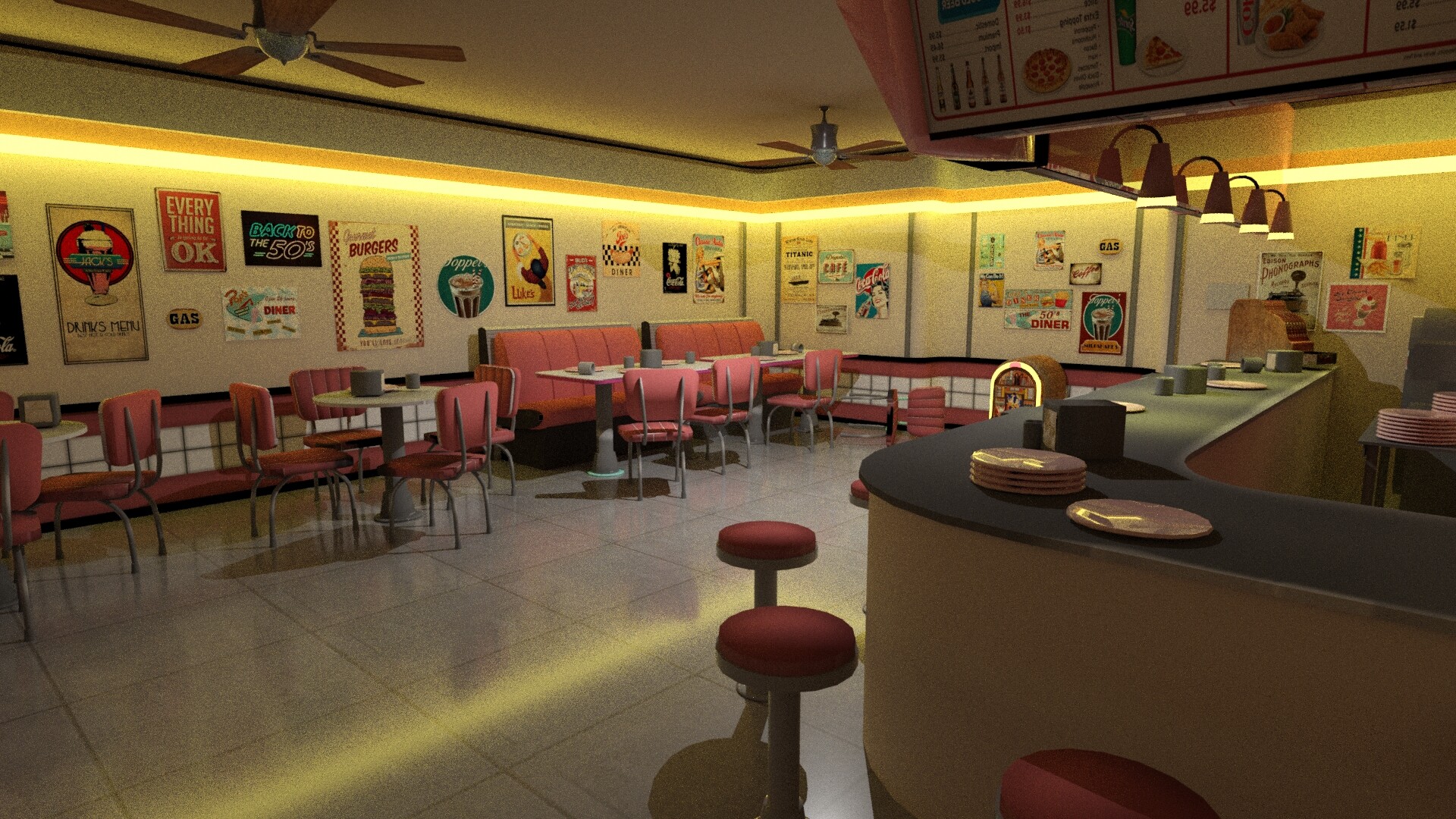 ArtStation - Kitchen diner - Overwatch inspiration