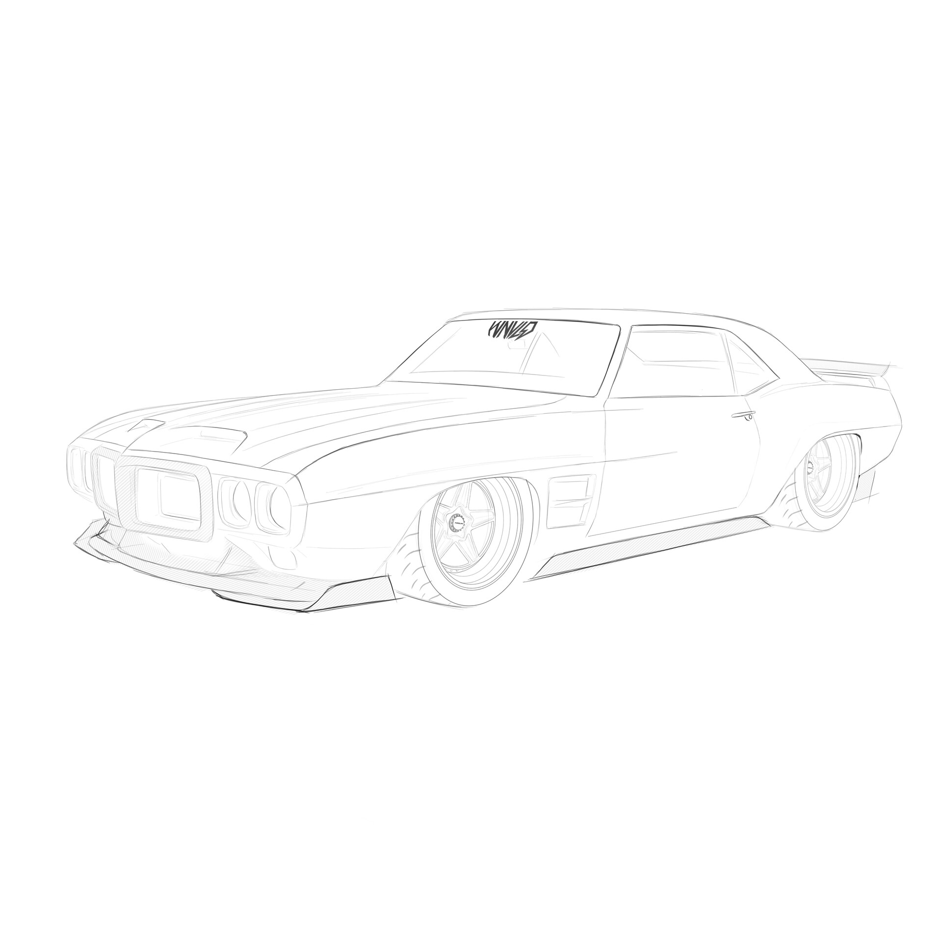 pontiac firebird coloring pages