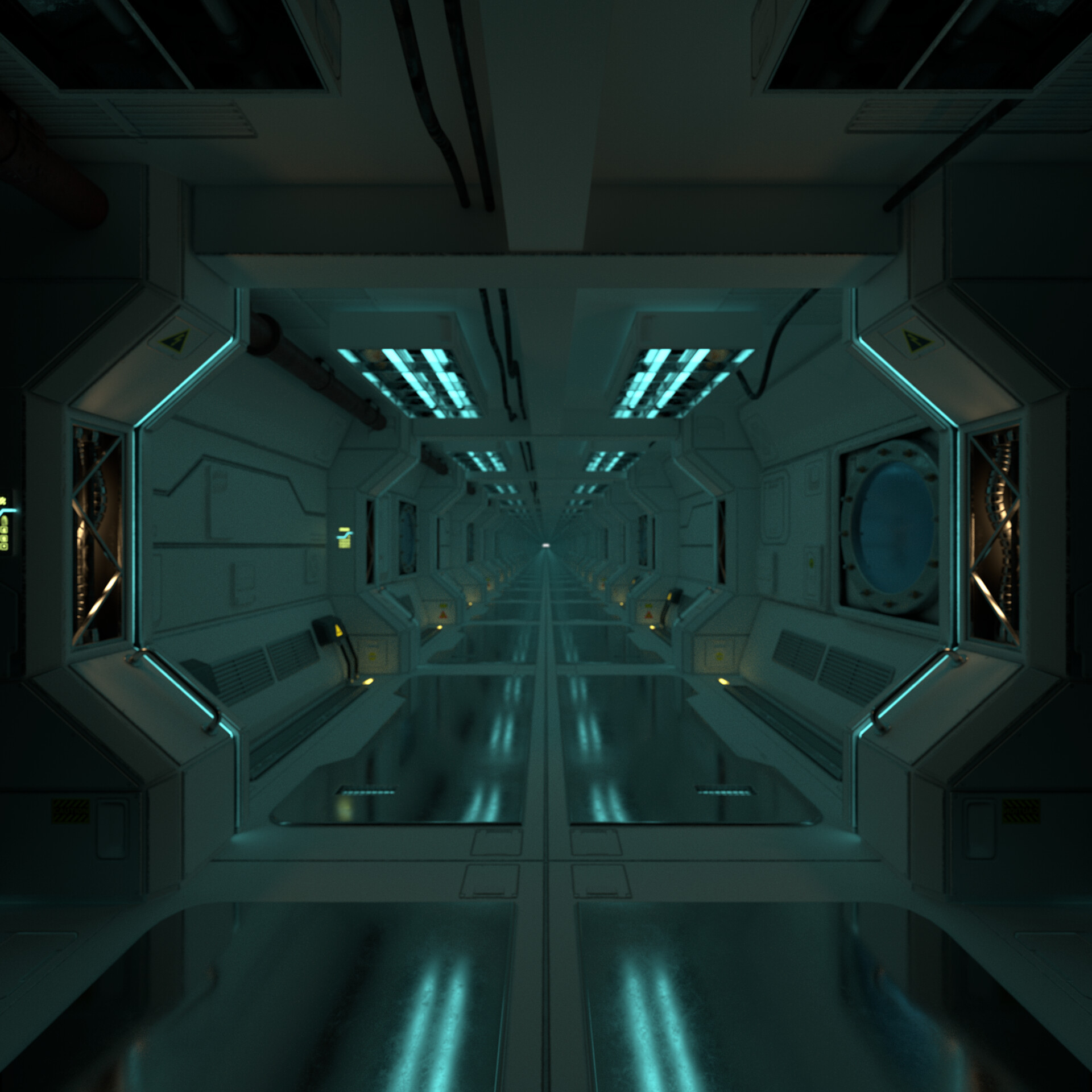 ArtStation - SciFi Hallway Exercise