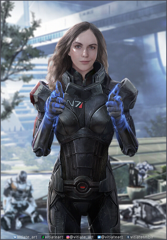 ArtStation - Commander Shepard