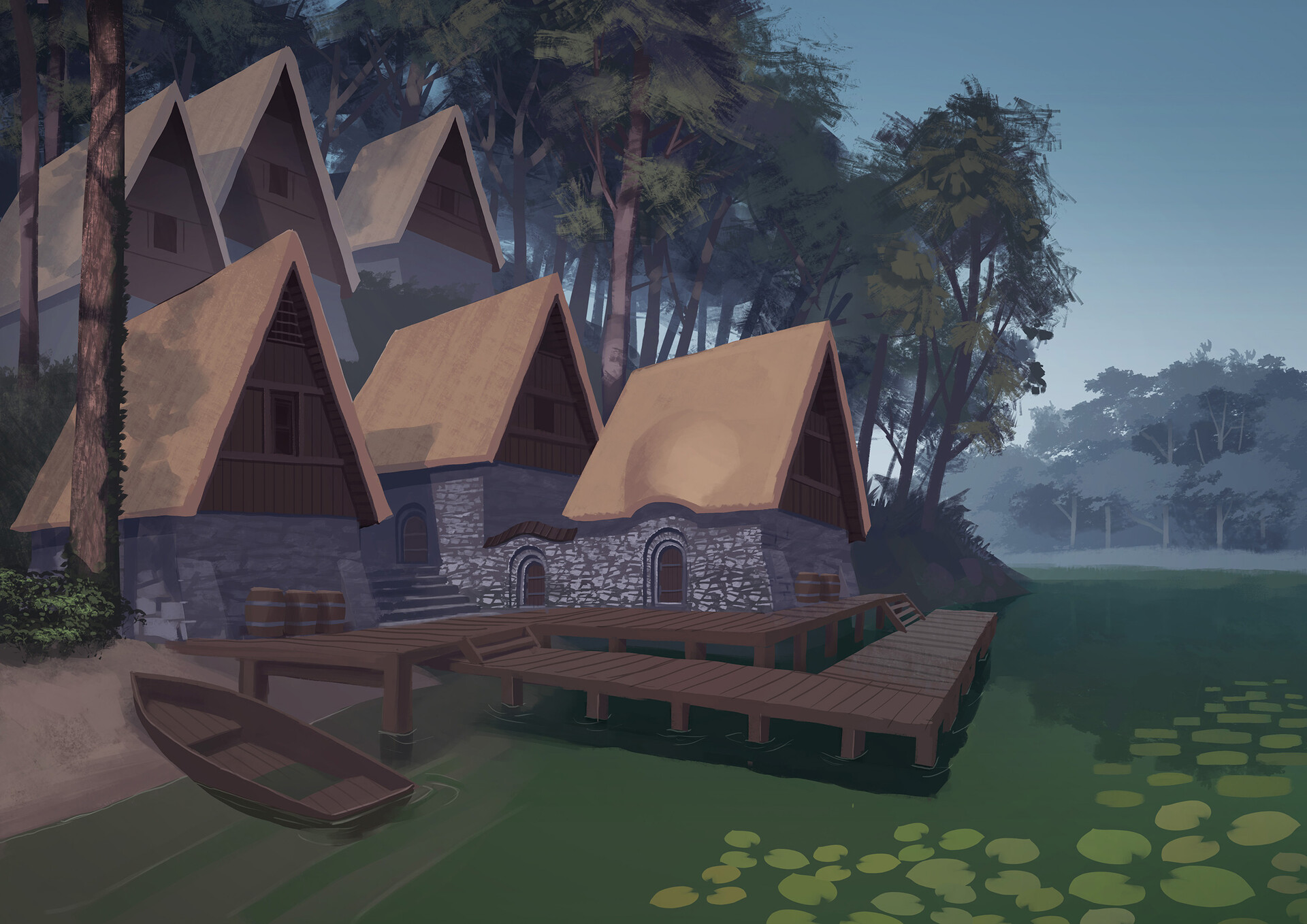 ArtStation - Orc village