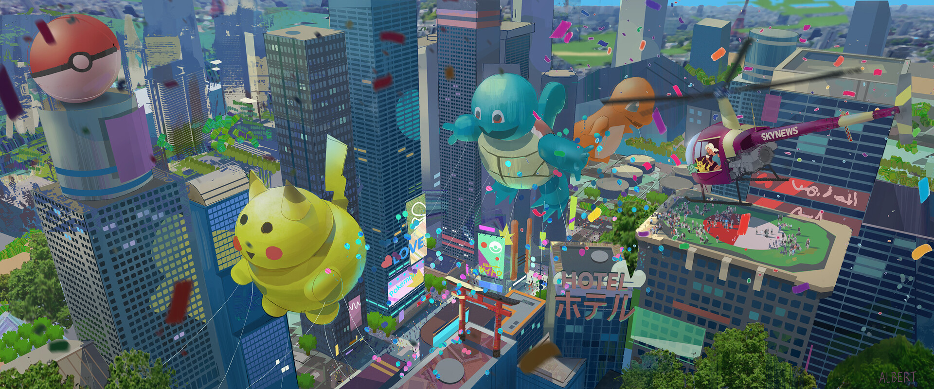 ArtStation - Pokemon Parade