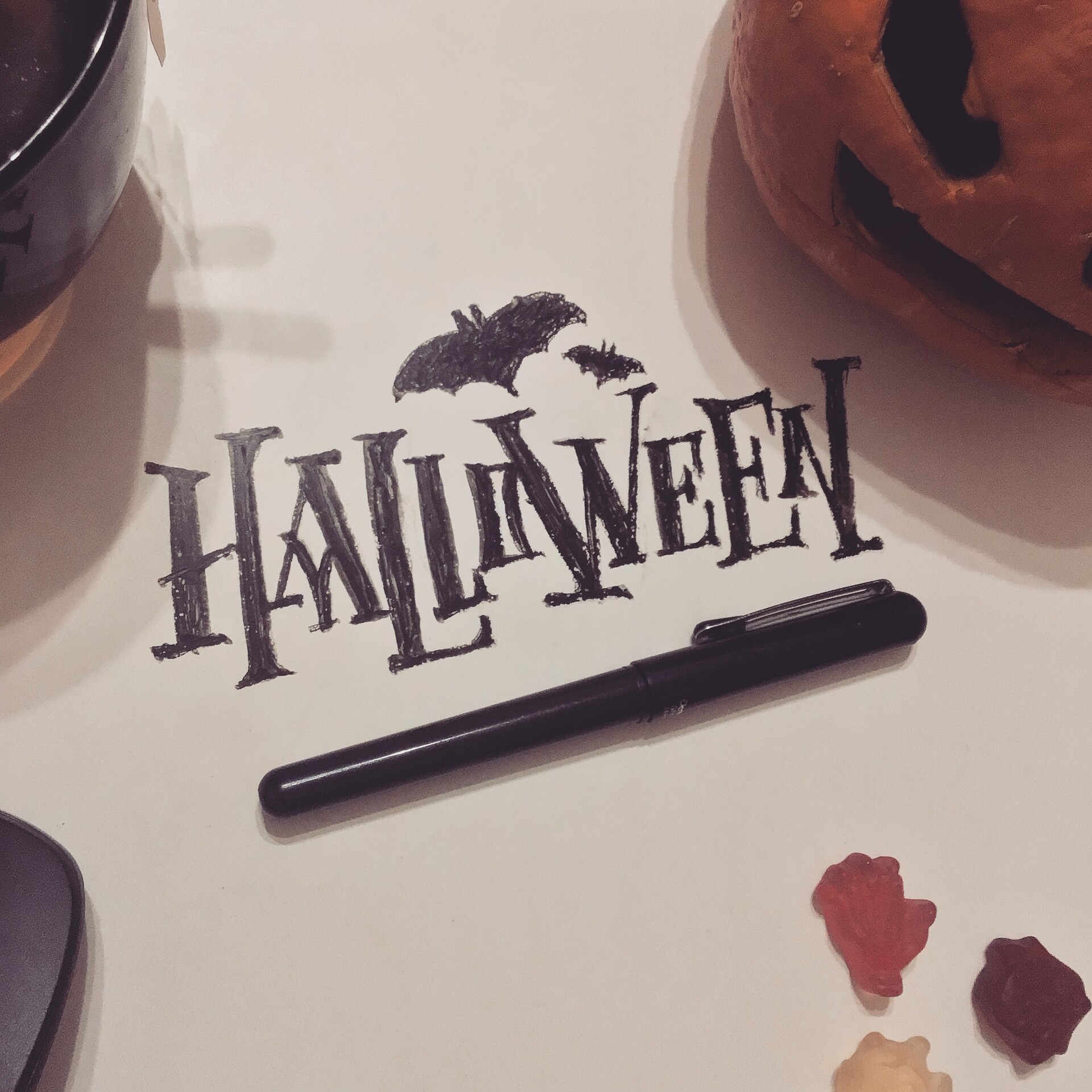 ArtStation - Hand-lettering Halloween