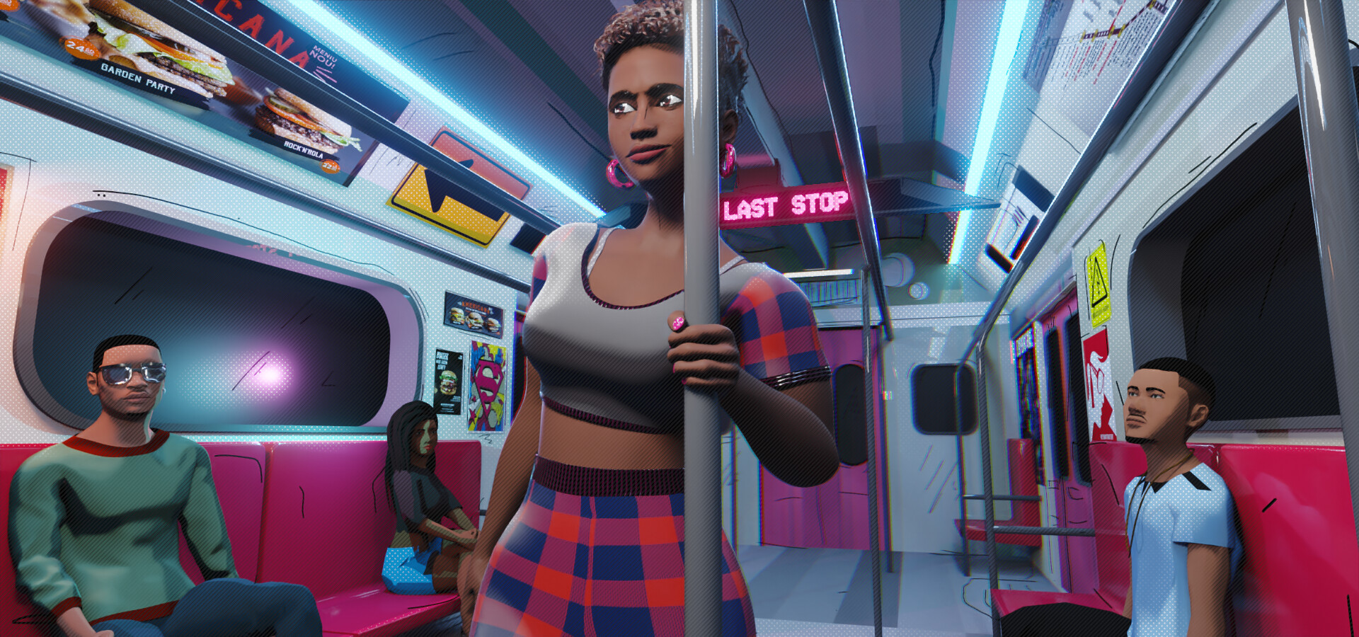 ArtStation - TRAIN (COMIC COMPOSITION TEST)