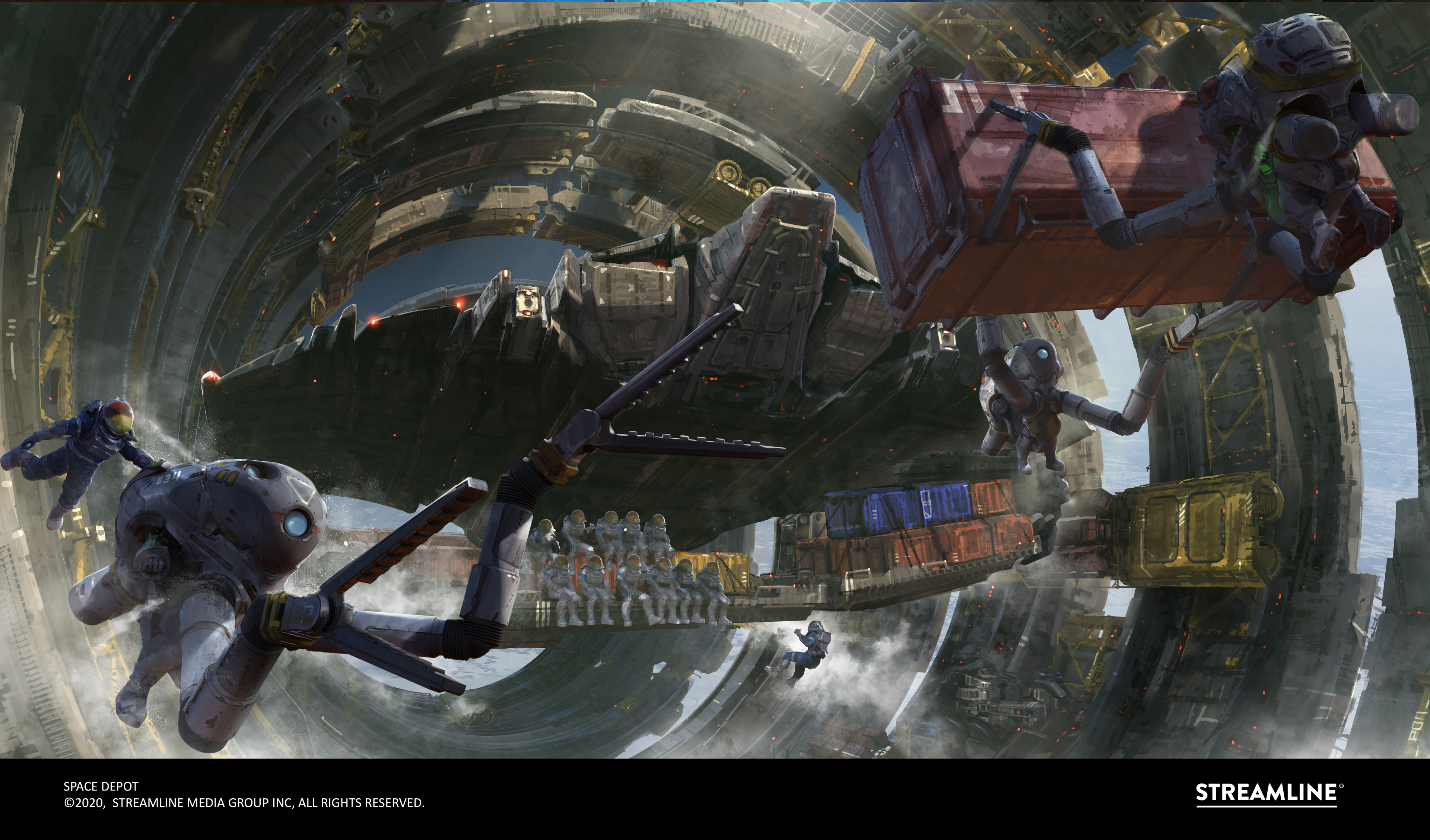 Space Depot Concept by Streamline Studios : r/ImaginaryRobotics