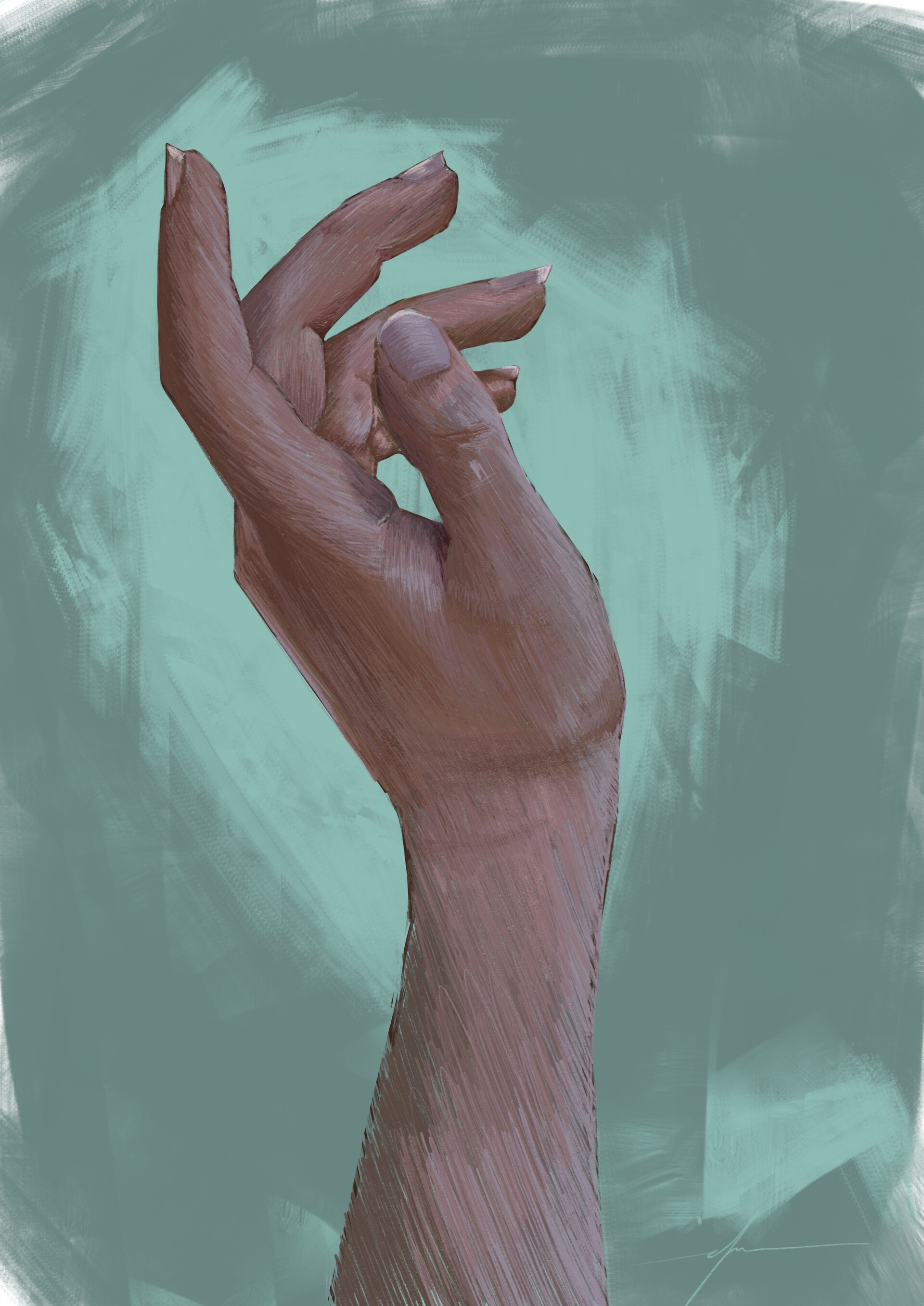 ArtStation - Hand study