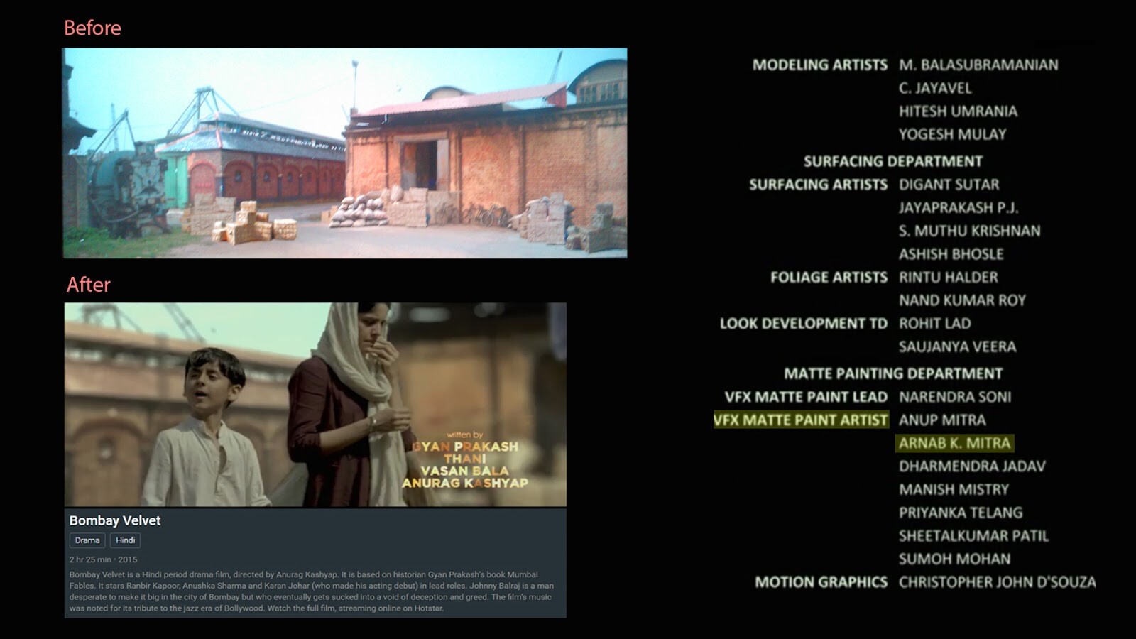 ArtStation - Cradit list