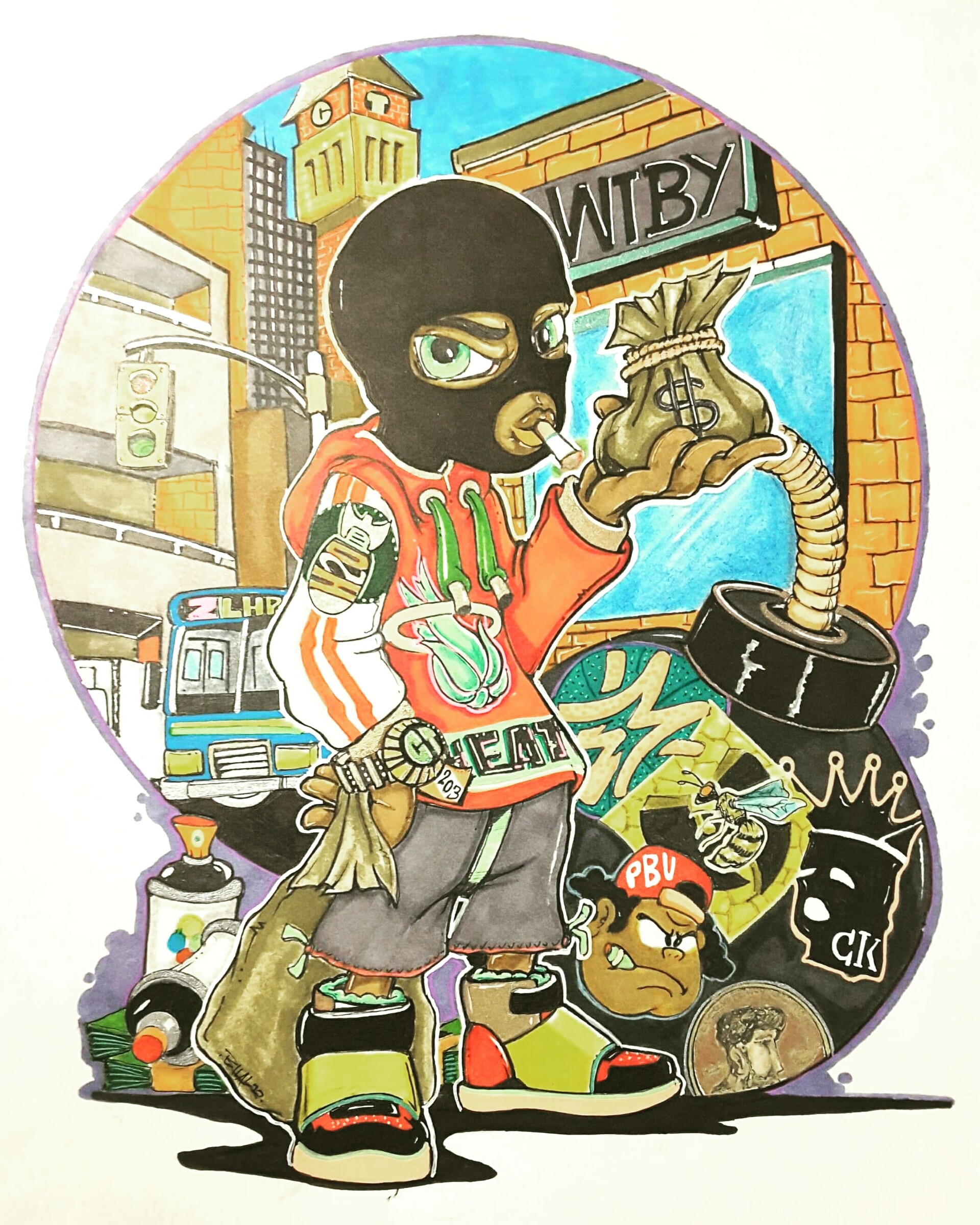 ArtStation - Gang gang👌 💙💚💛