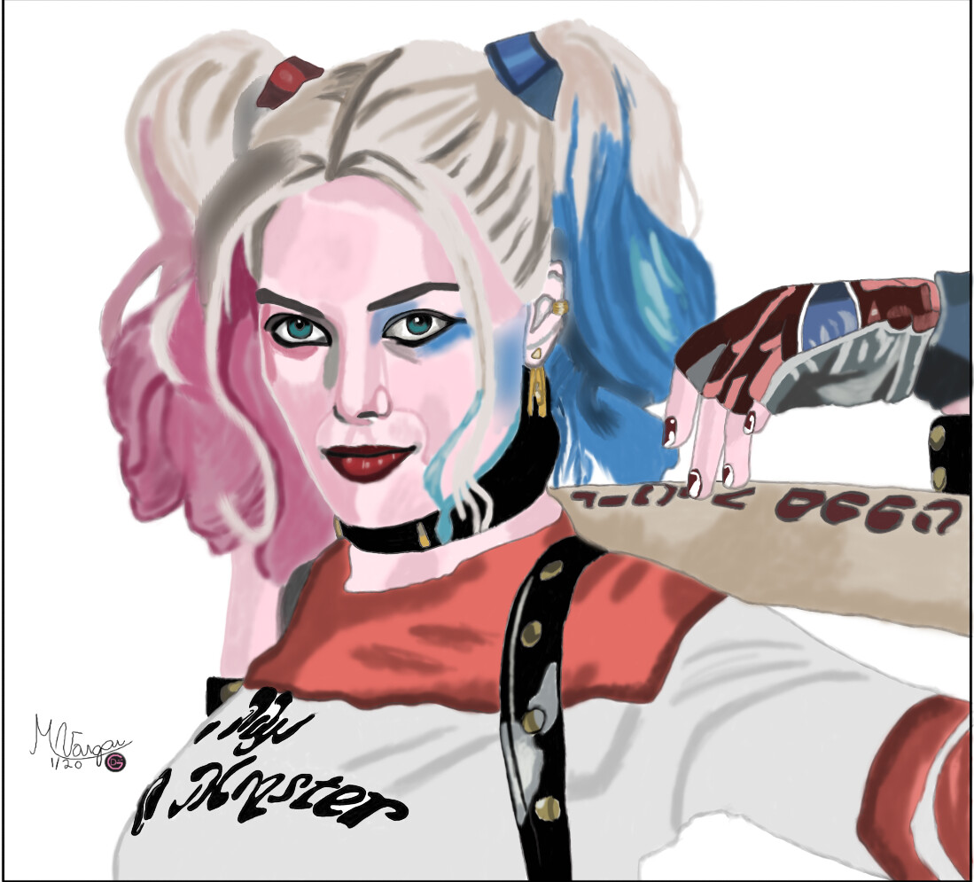 ArtStation - Margot Robbie in SS Comic Art