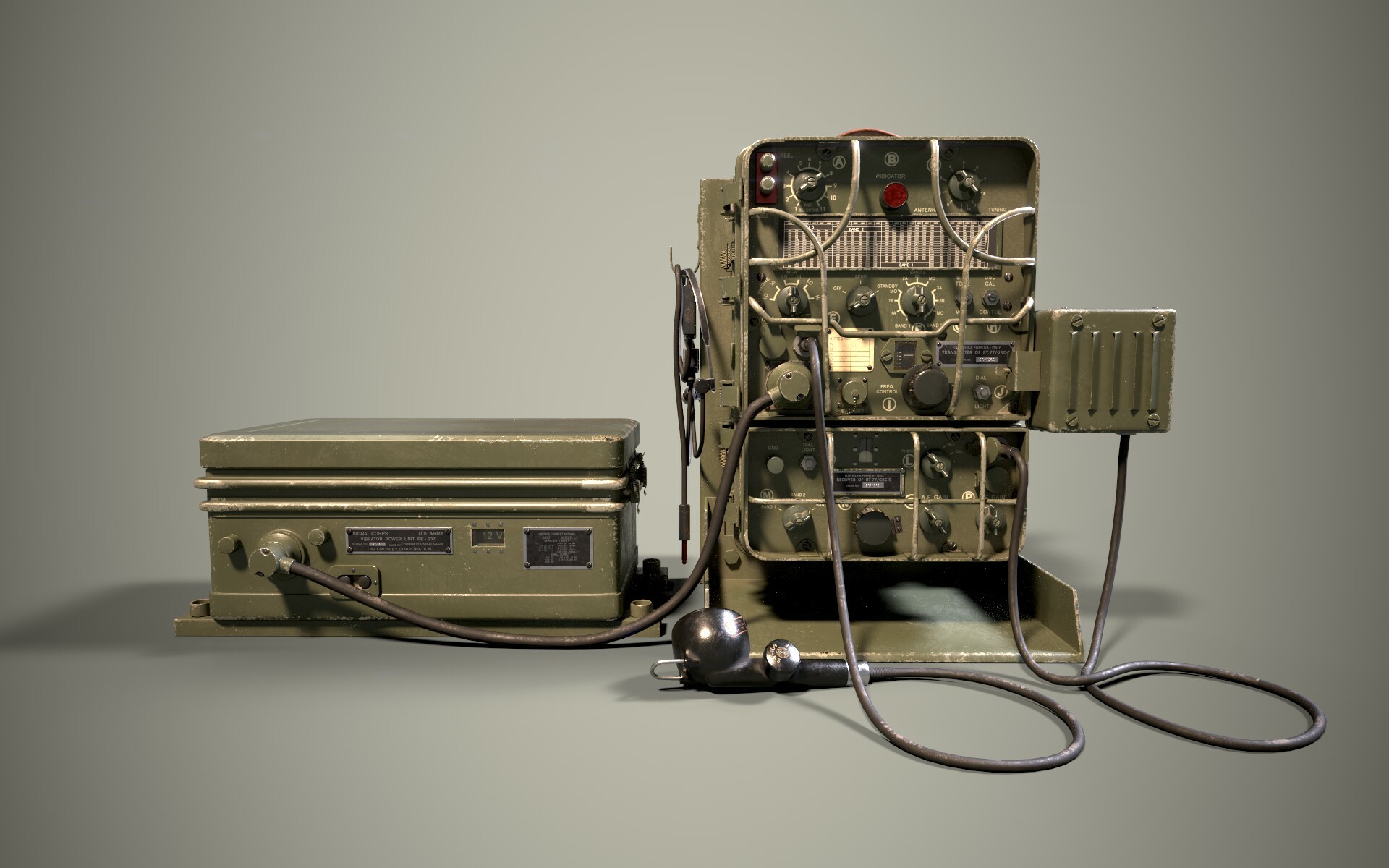 ArtStation - GRC-9 Radio (WW2)