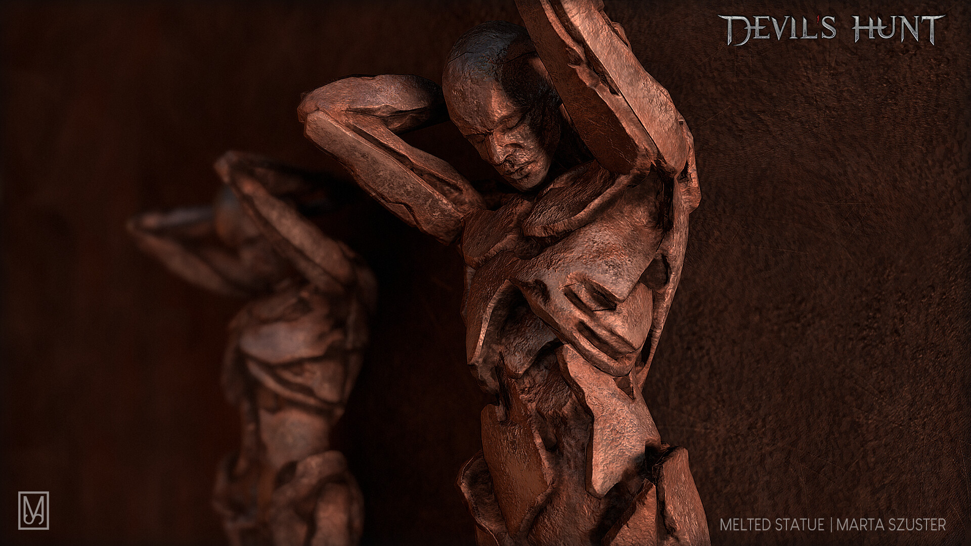 ArtStation - Melted Statue