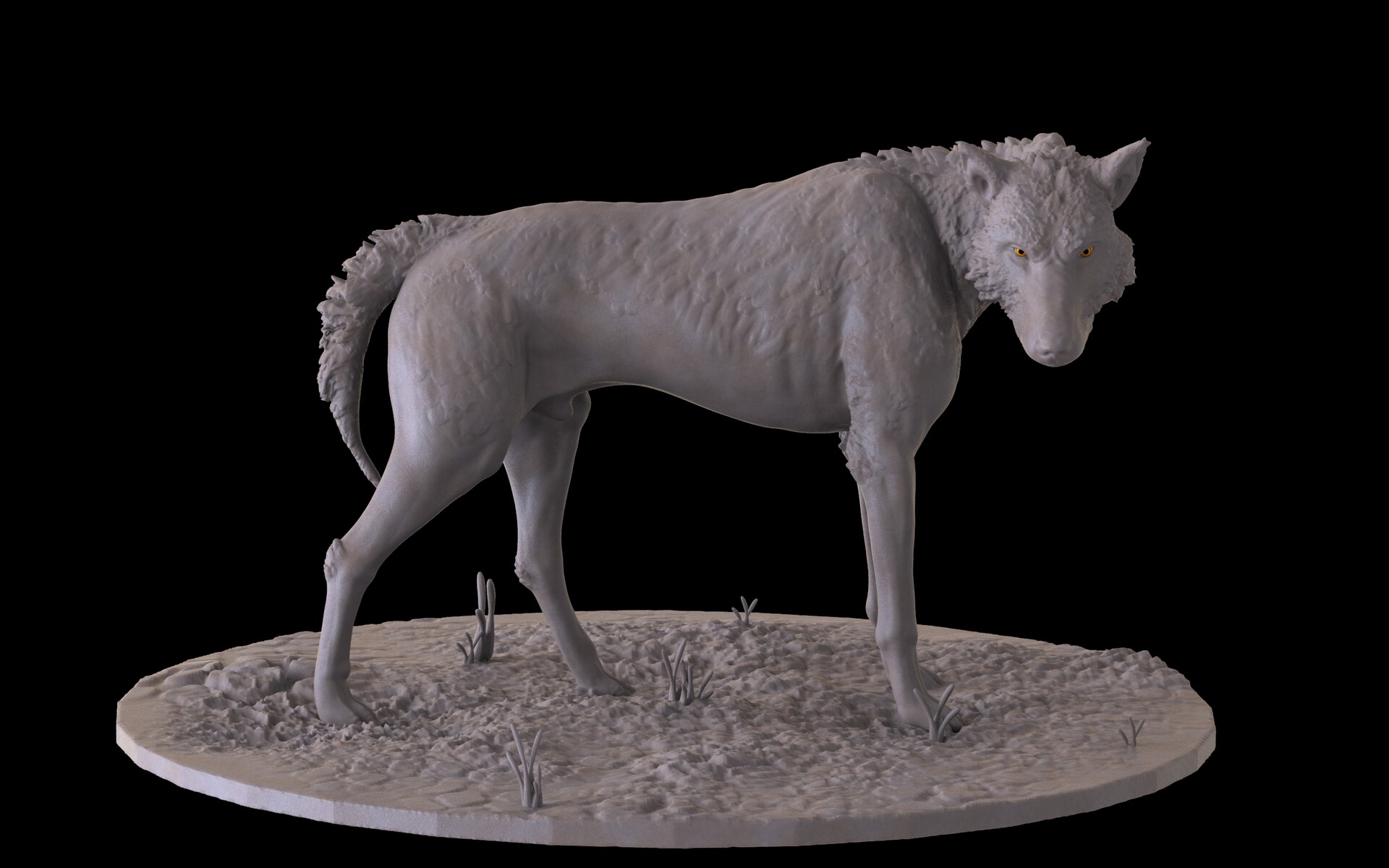 ArtStation - 3D wolf study