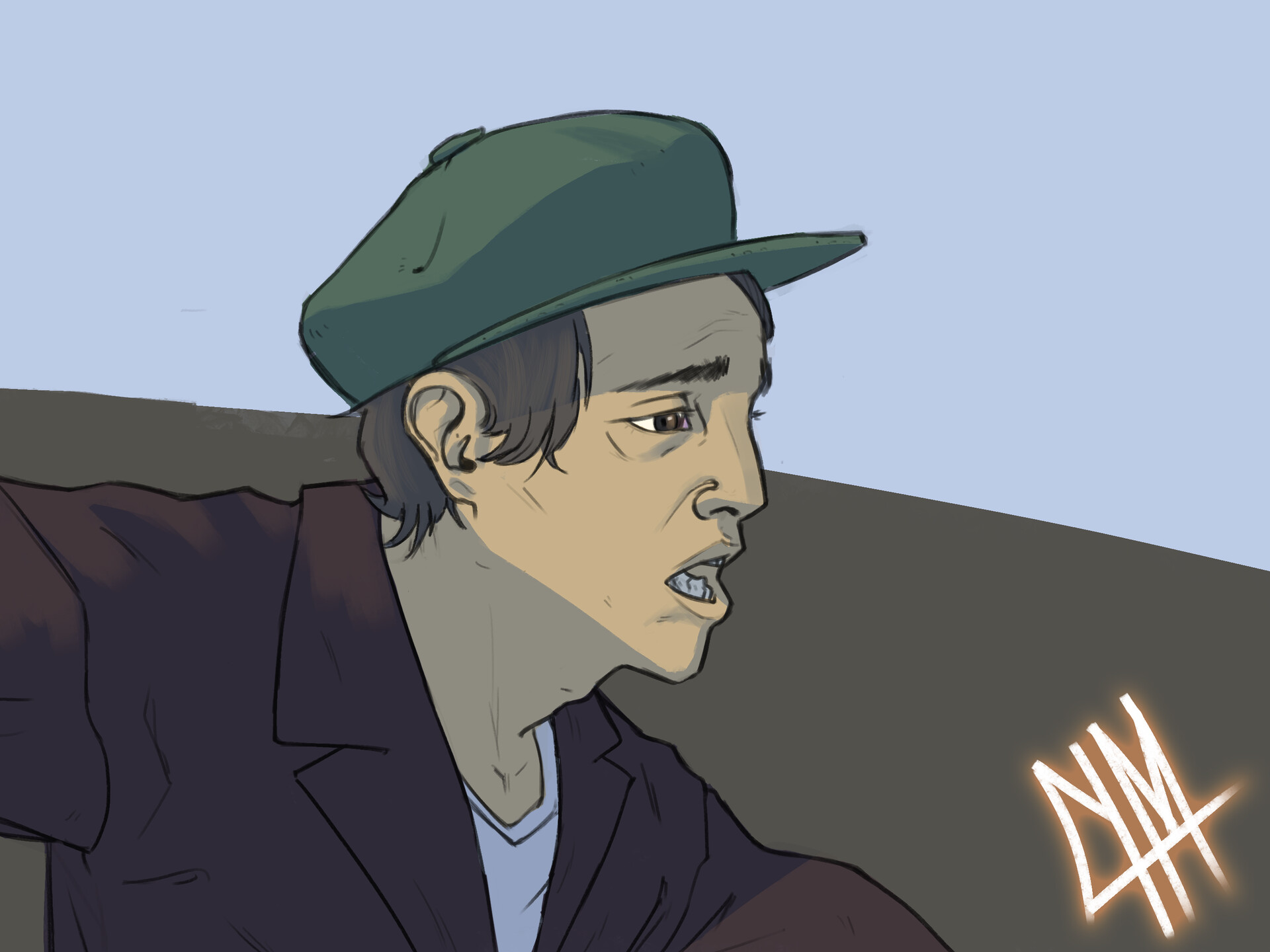 ArtStation - Scared boy coloring test