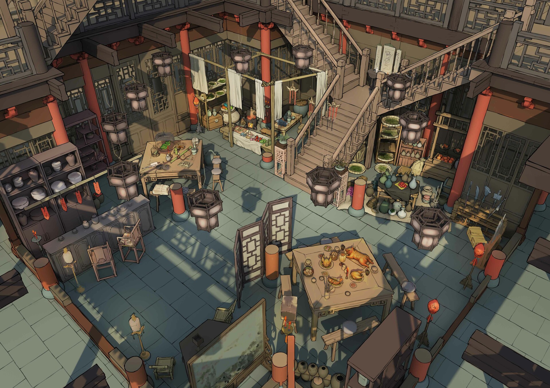 ArtStation - Pub Interior