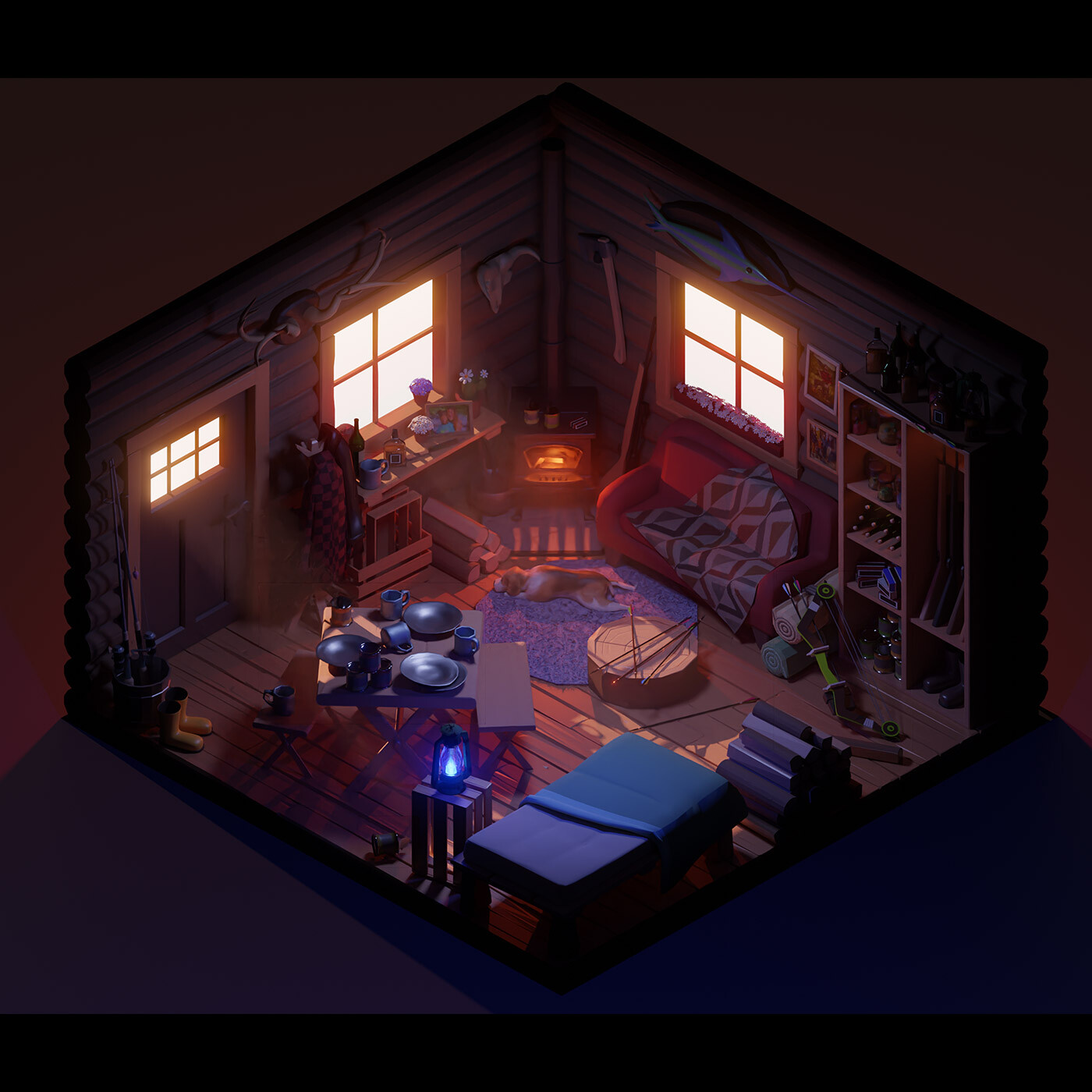 ArtStation - Hunter`s Hut