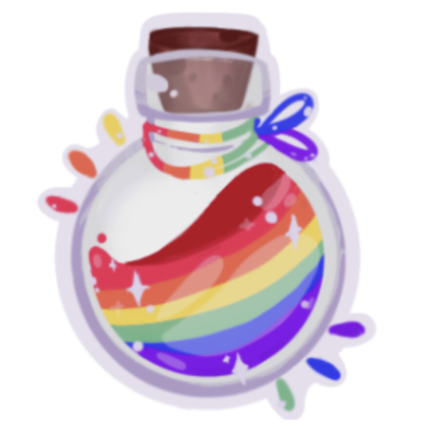ArtStation - PRIDE Potion bottle stickers