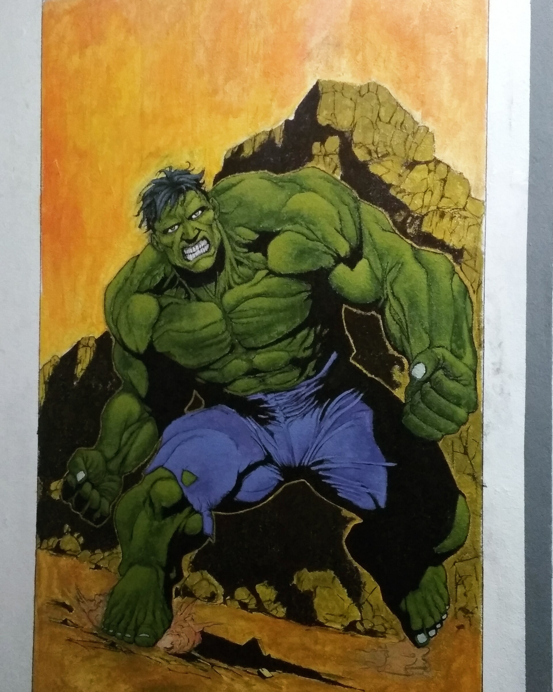 ArtStation - Hulk wall painting