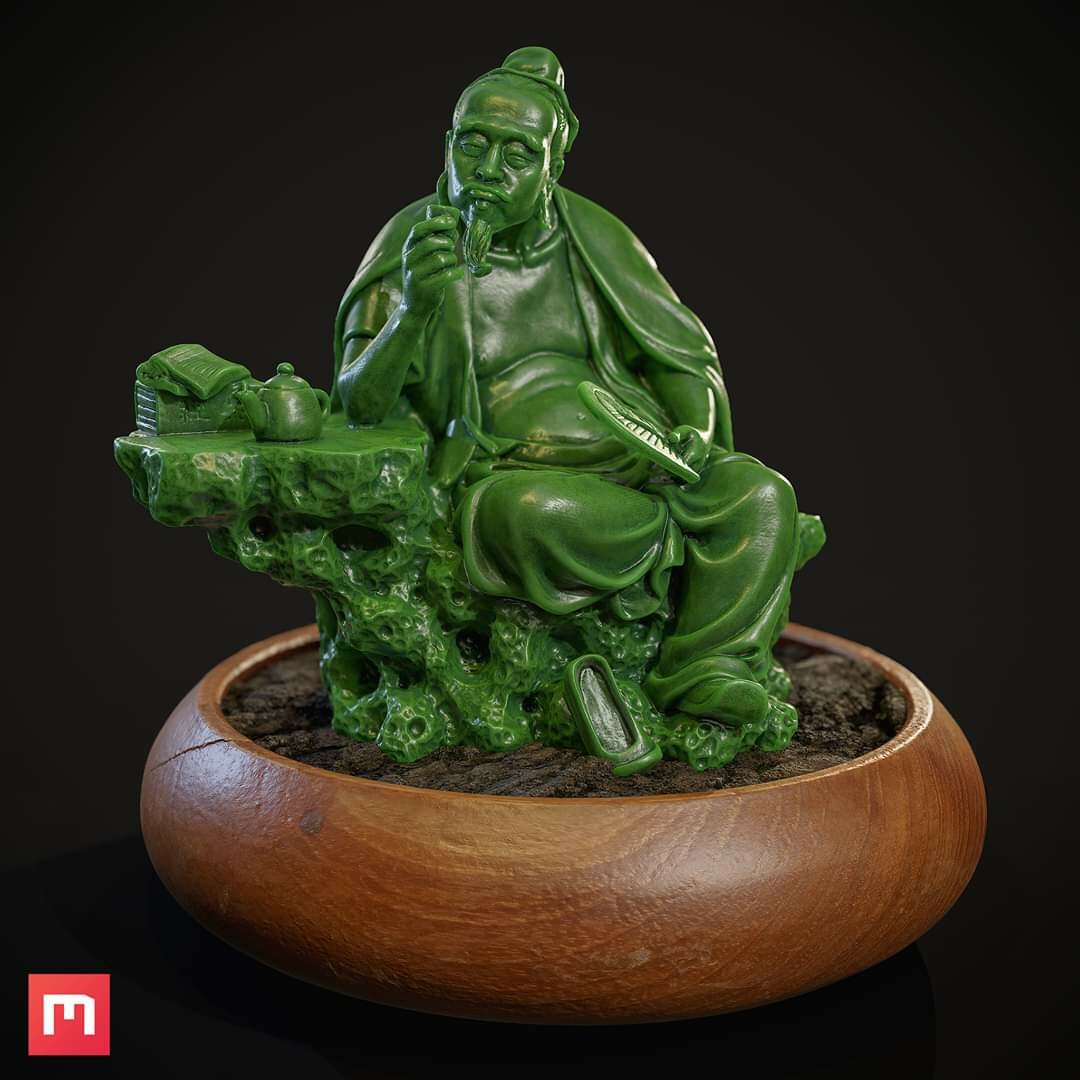 ArtStation - Mixer 2020. Nefrit test.