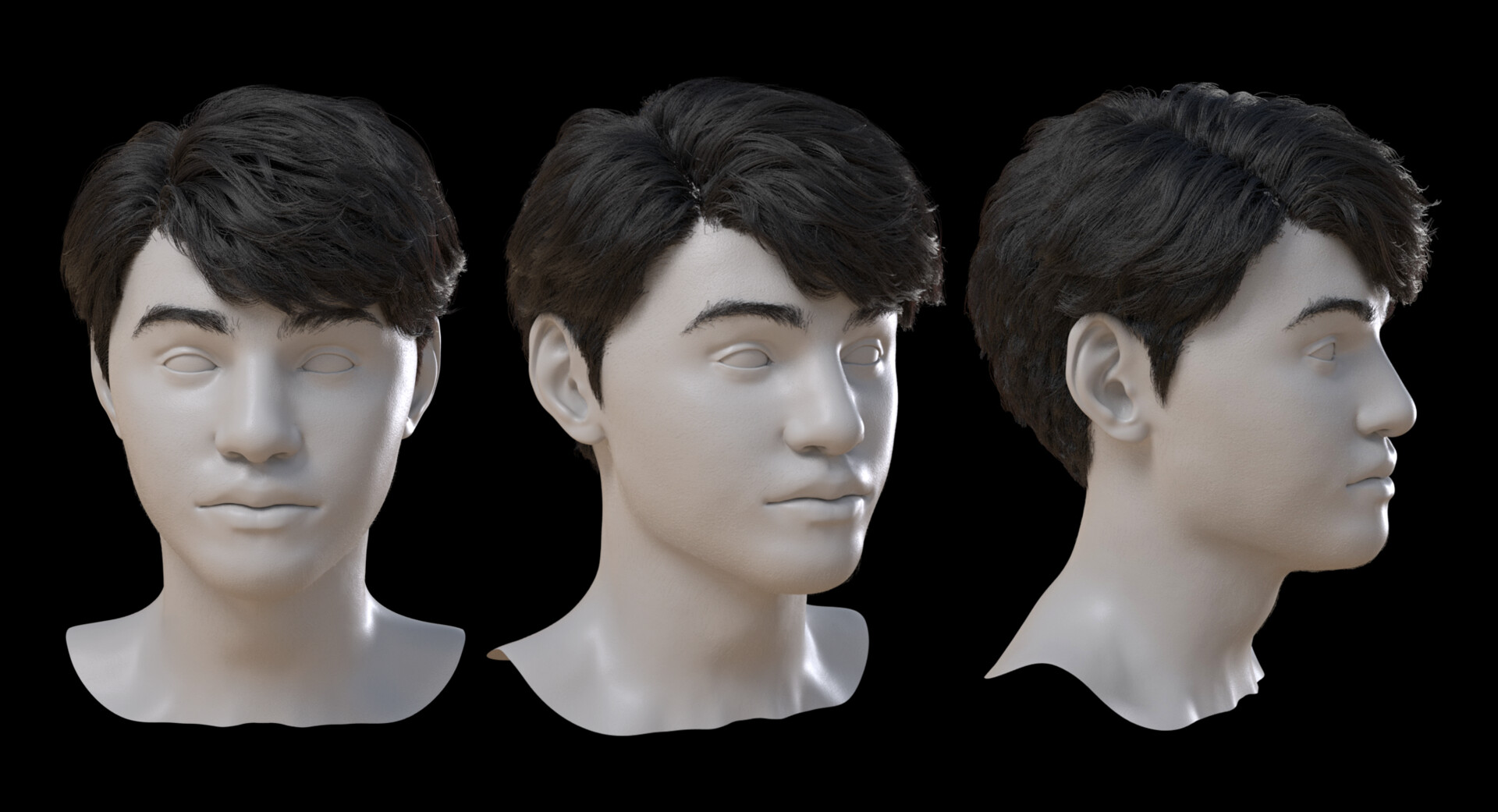 ArtStation - Boy haircut xgen interactive