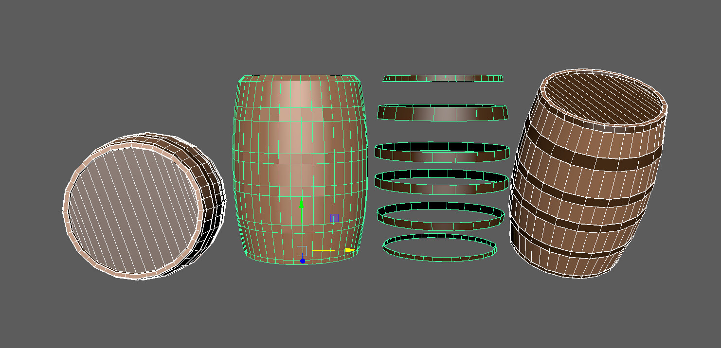 ArtStation - High_Poly_Barrel_DetachableCorners