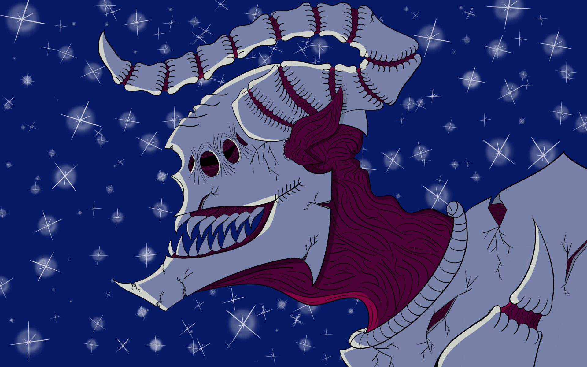 ArtStation - Just a demon...with a bone armor