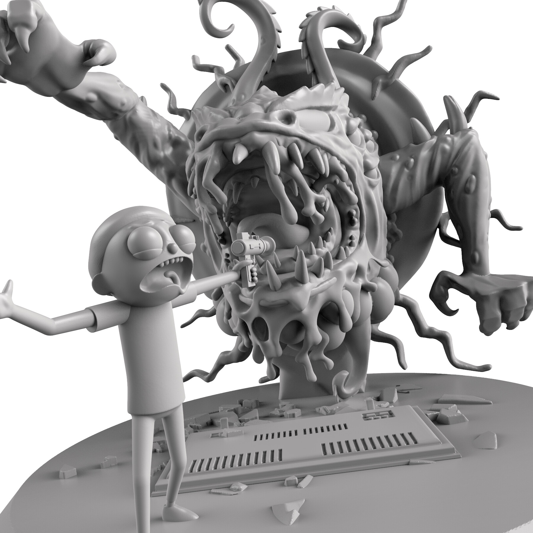 ArtStation - Rick & Morty dioroma