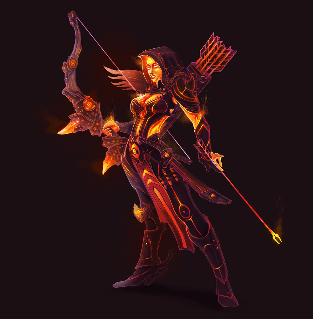 ArtStation - Edda's Archer (Fire)