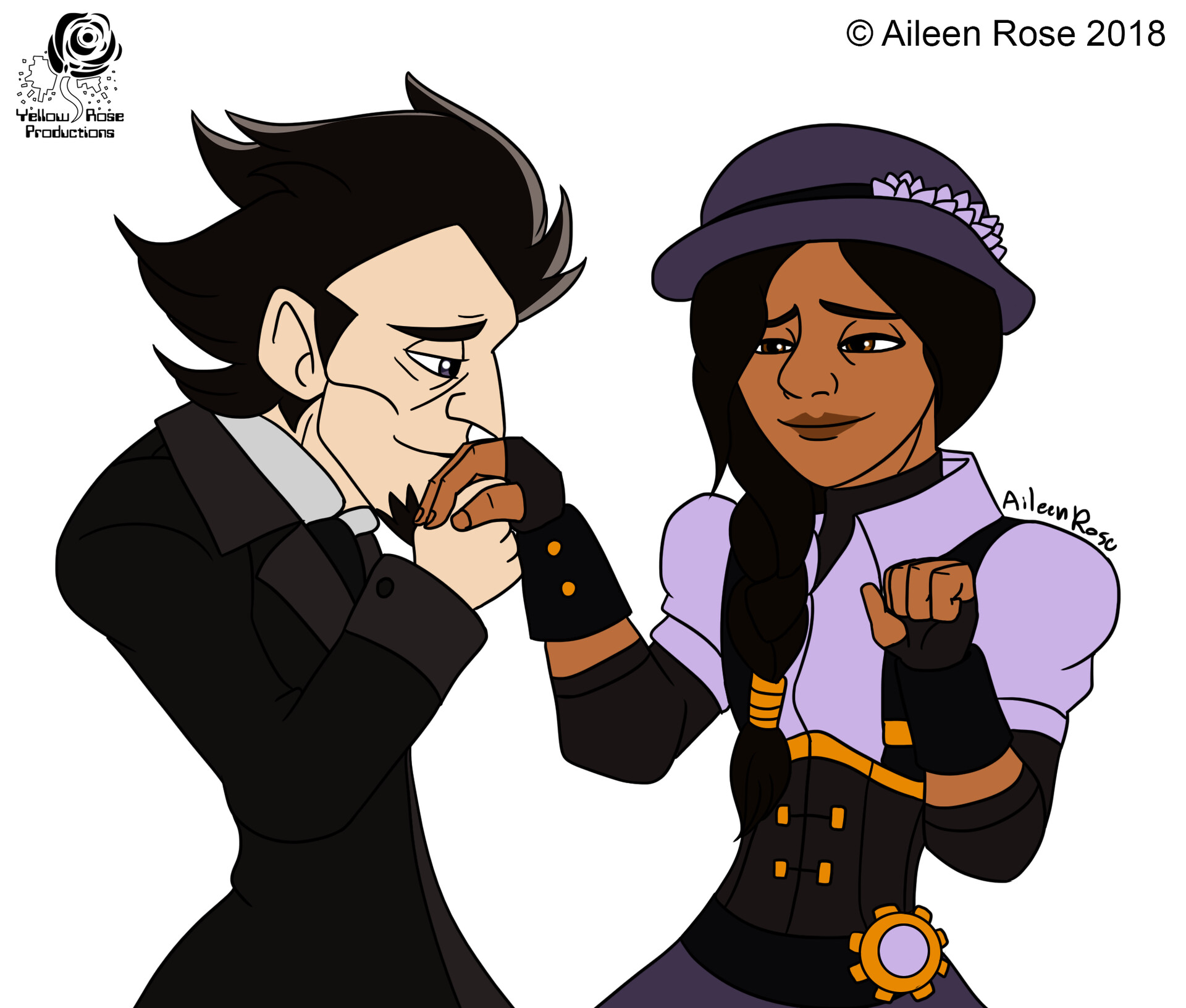 Aileen Rose - Bridget Martel Concept Sketches