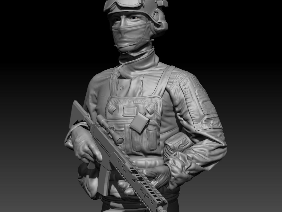 ArtStation - CTFSO -Counter Terrorist Specialist Firearms Officer - WIP