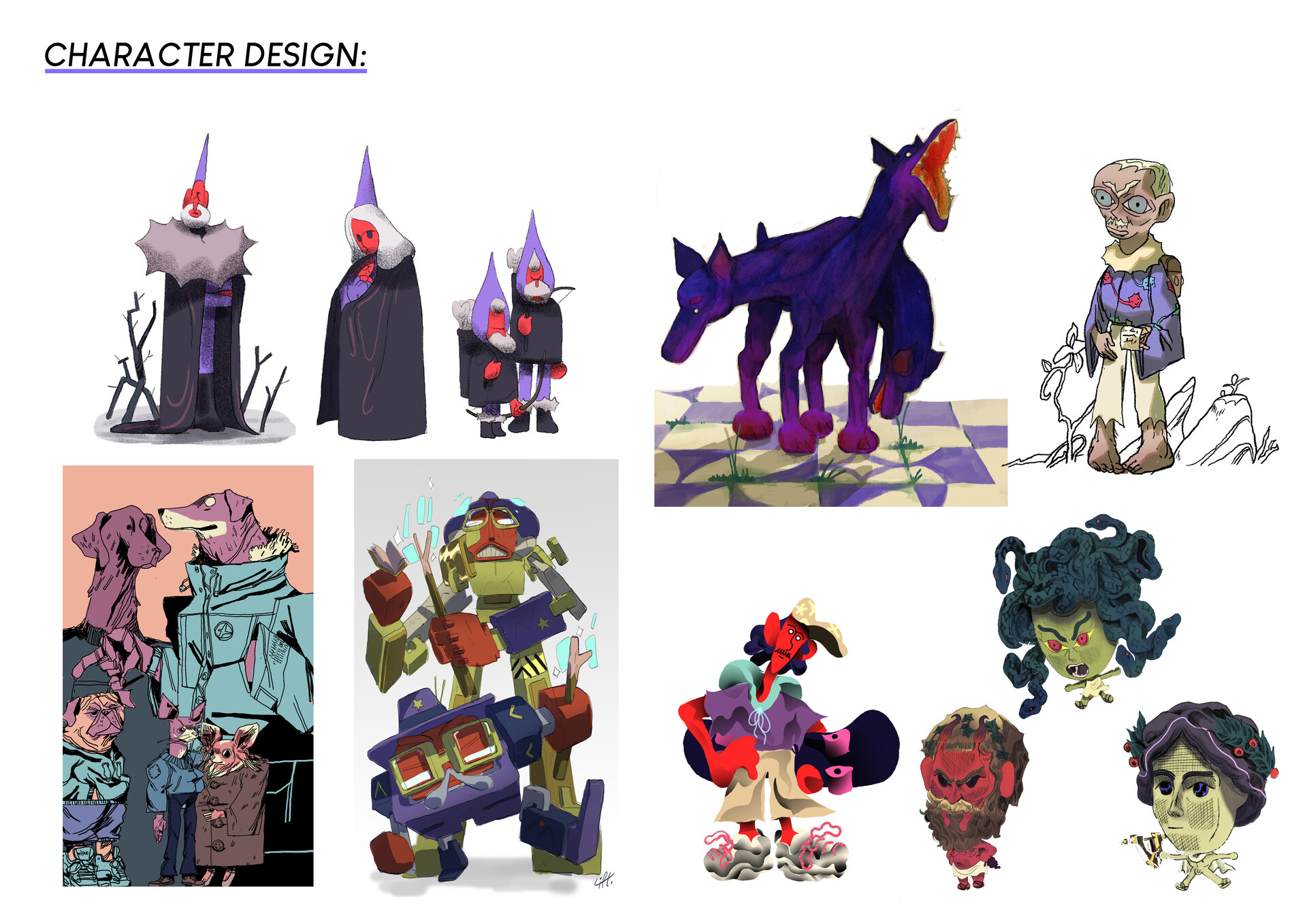 ArtStation - Character design, shuffle
