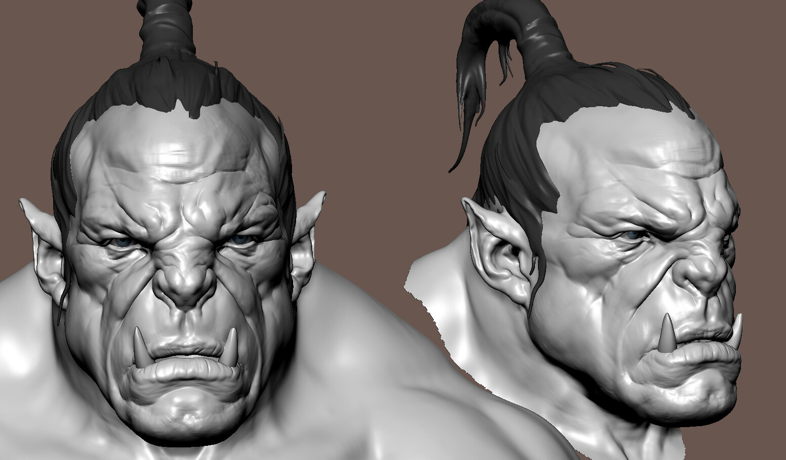 Wojtek Odrzywolski - Orc anatomy study