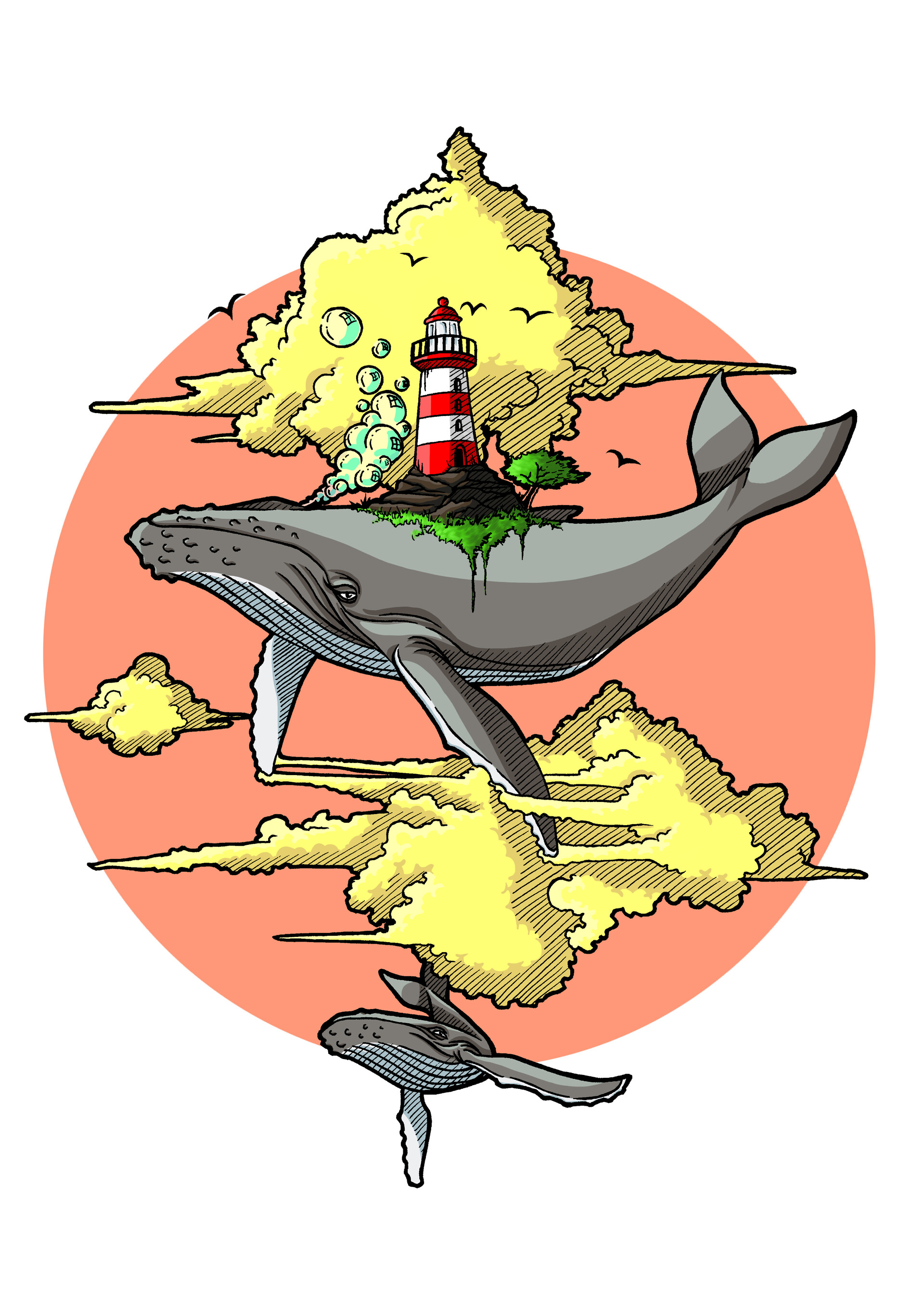 ArtStation - Floating Whales