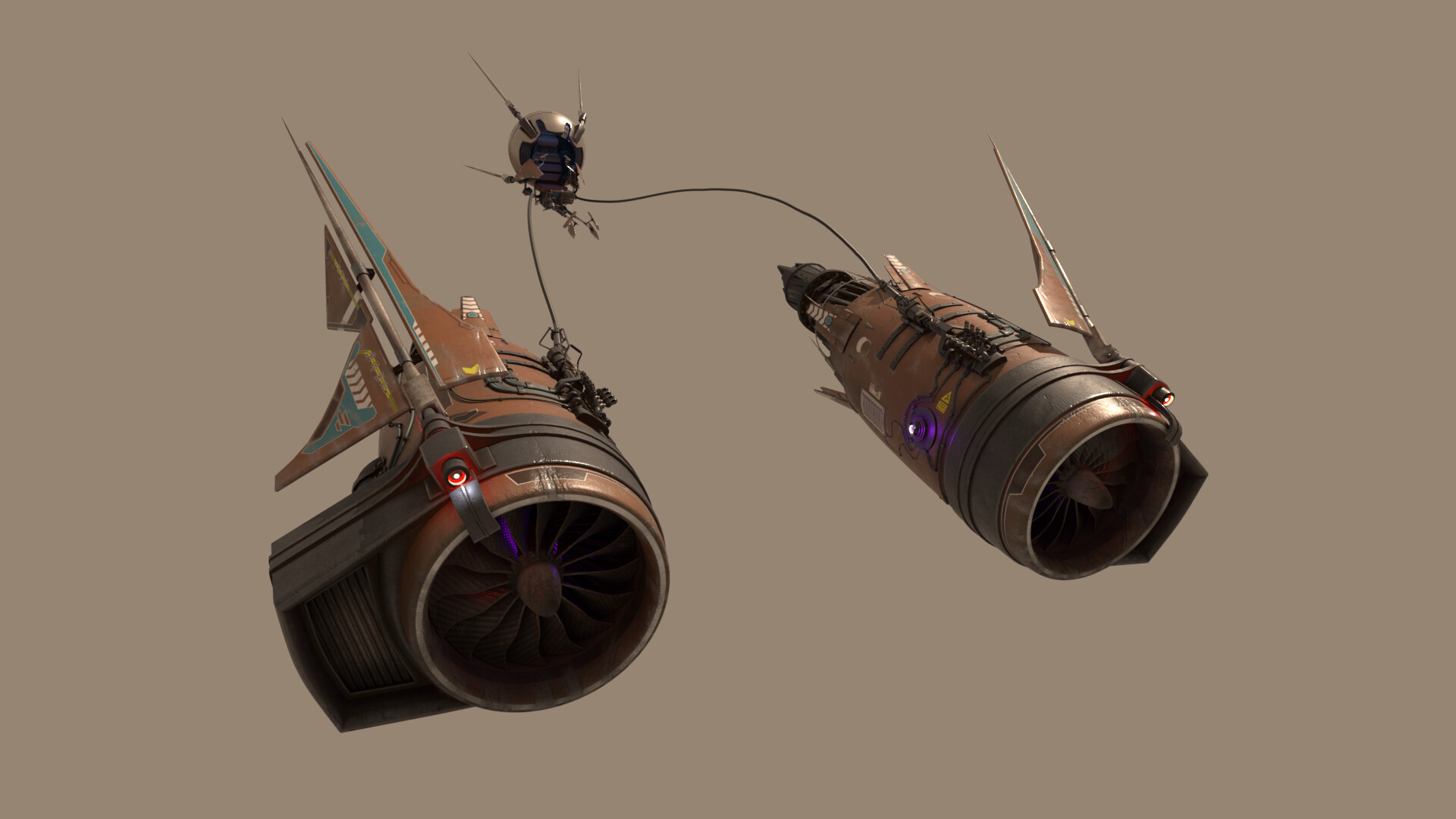 Connor Henderson - Pod Racer Arnold Renders