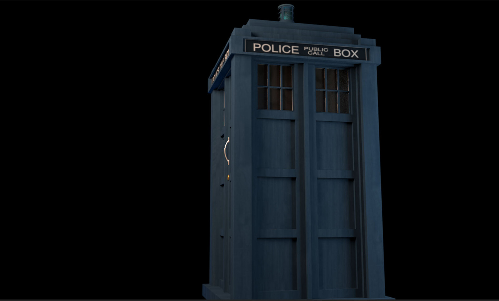 Lawrie Yates - 'Doctor Who' Tardis Exterior 3-D Model