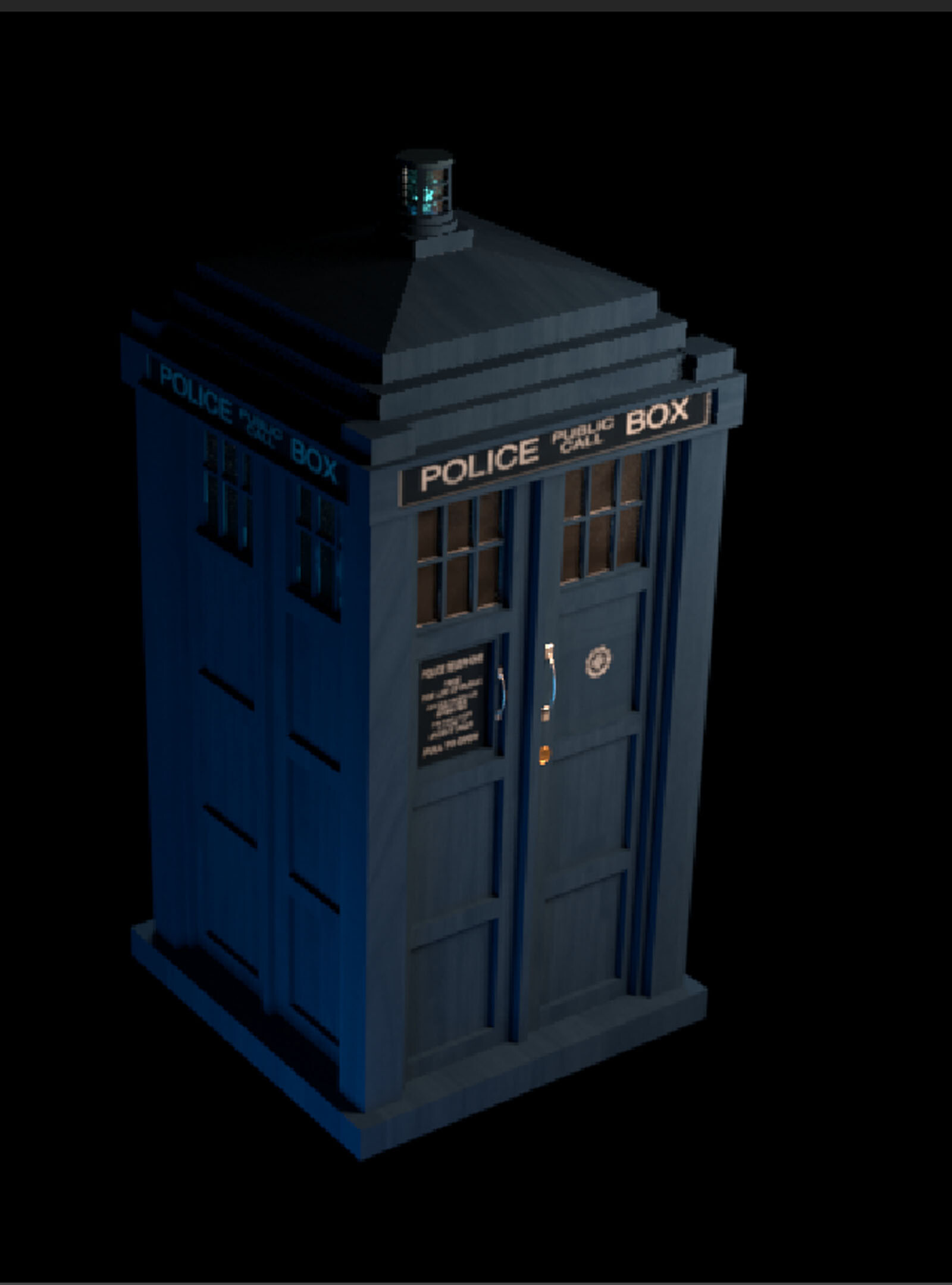Lawrie Yates - 'Doctor Who' Tardis Exterior 3-D Model