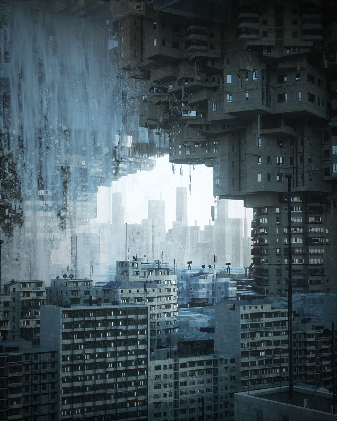 ArtStation - Urban Waterfall