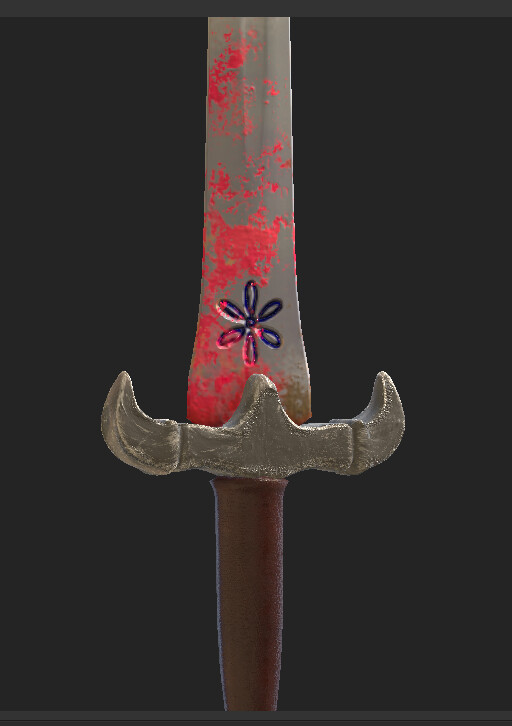 ArtStation - a sword with blood