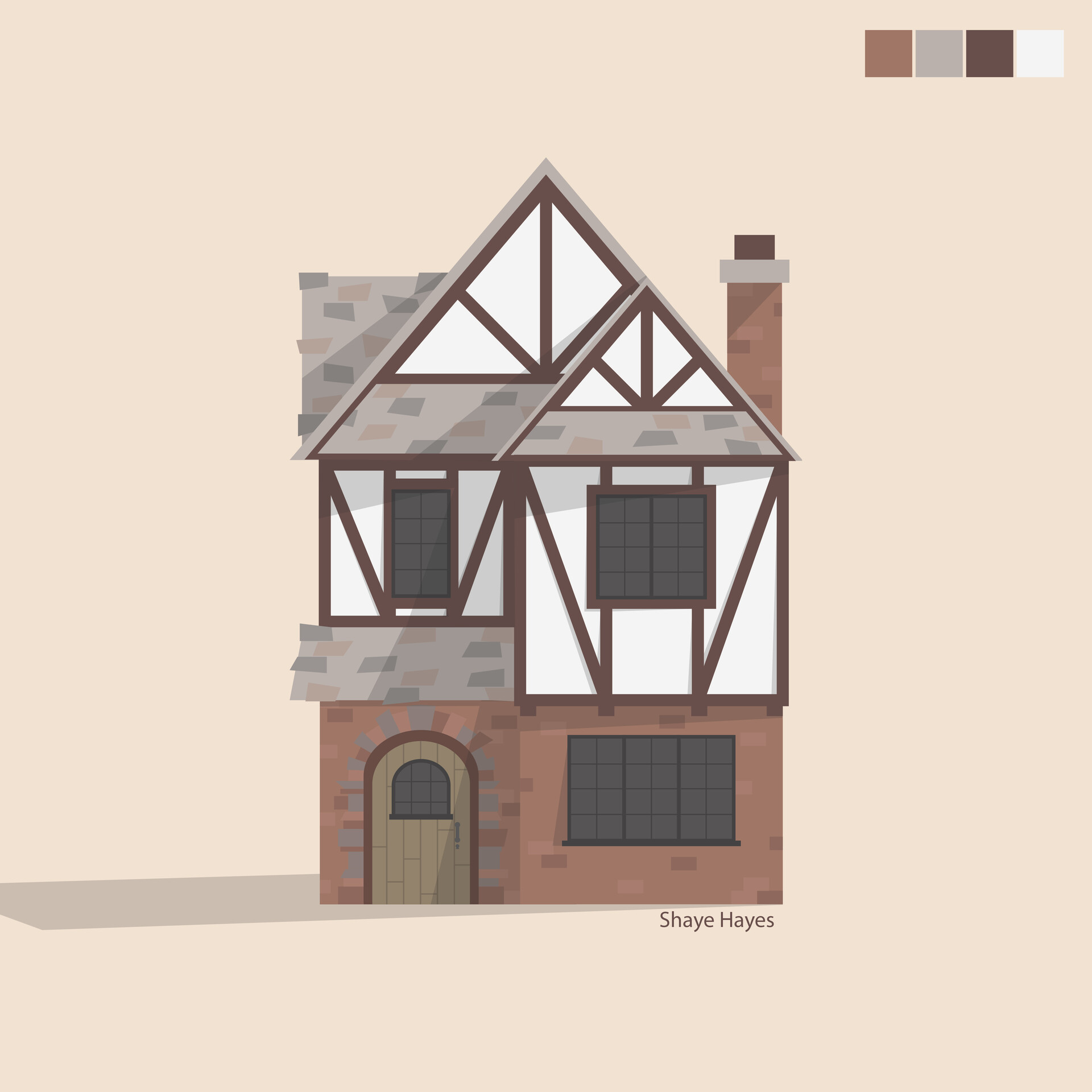 ArtStation - Vector Tudor House