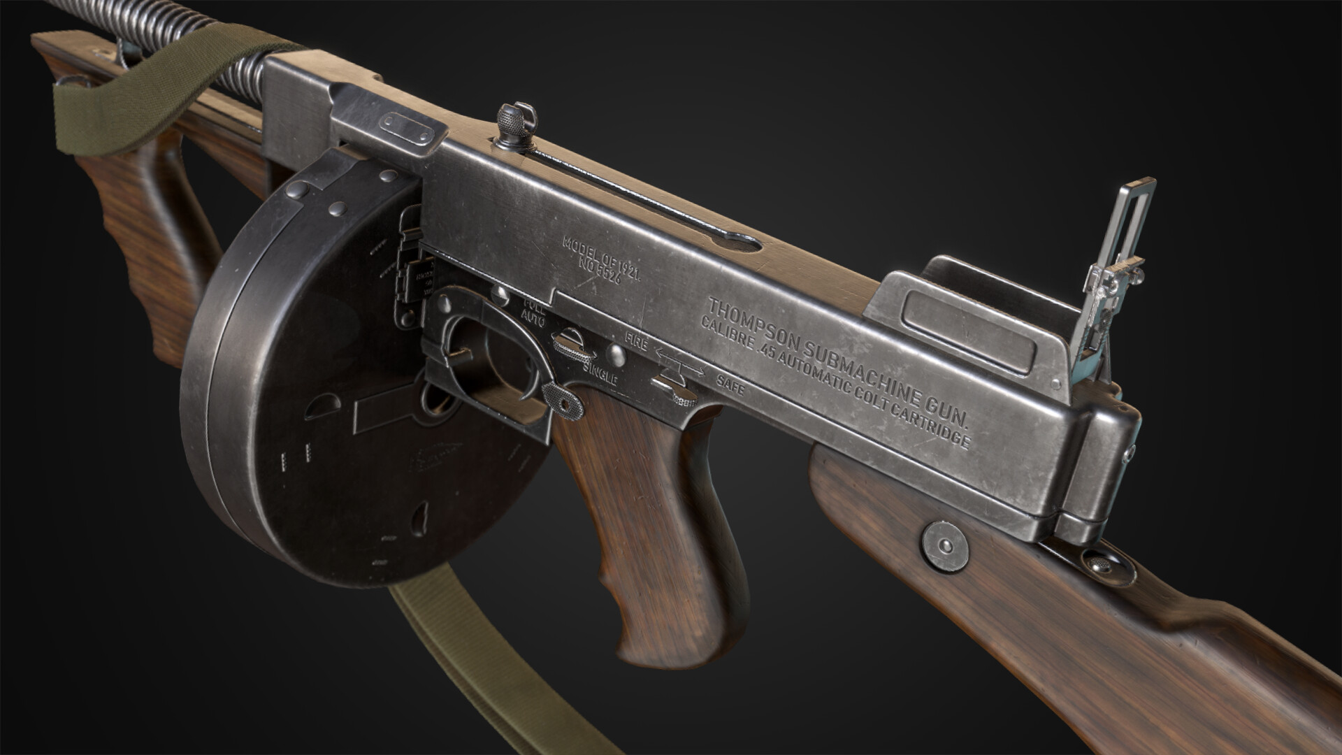Pascual Hernández - Thompson Submachine Gun 1921 - "TOMMY GUN"