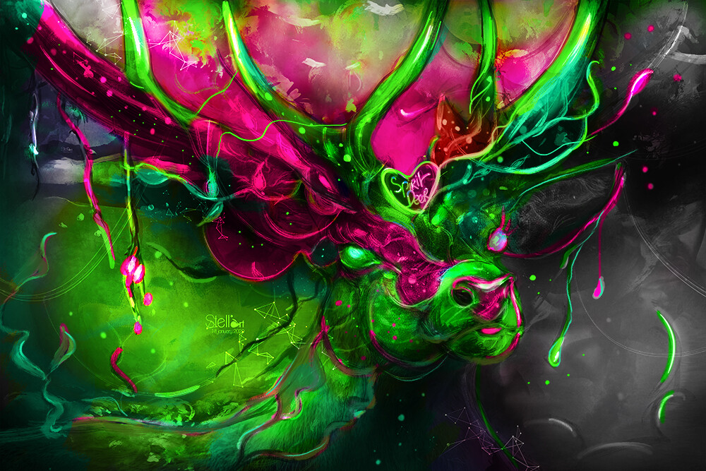 ArtStation - Deer spirit