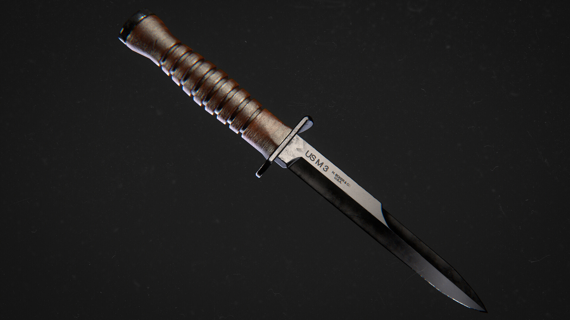 ArtStation - M3 military dagger (U.S. M3 Knife)