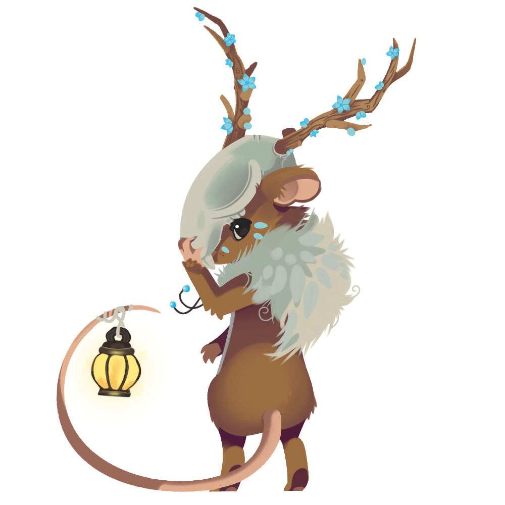 ArtStation - Keiryu the Mouse Spirit 2D Game Test