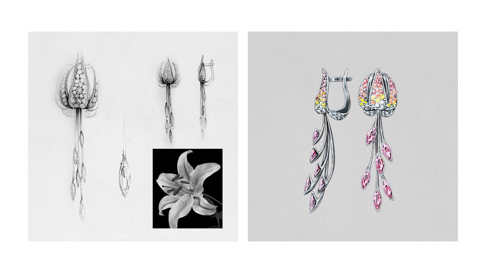 Alex Prokhorov - Earrings Lily (Animation)